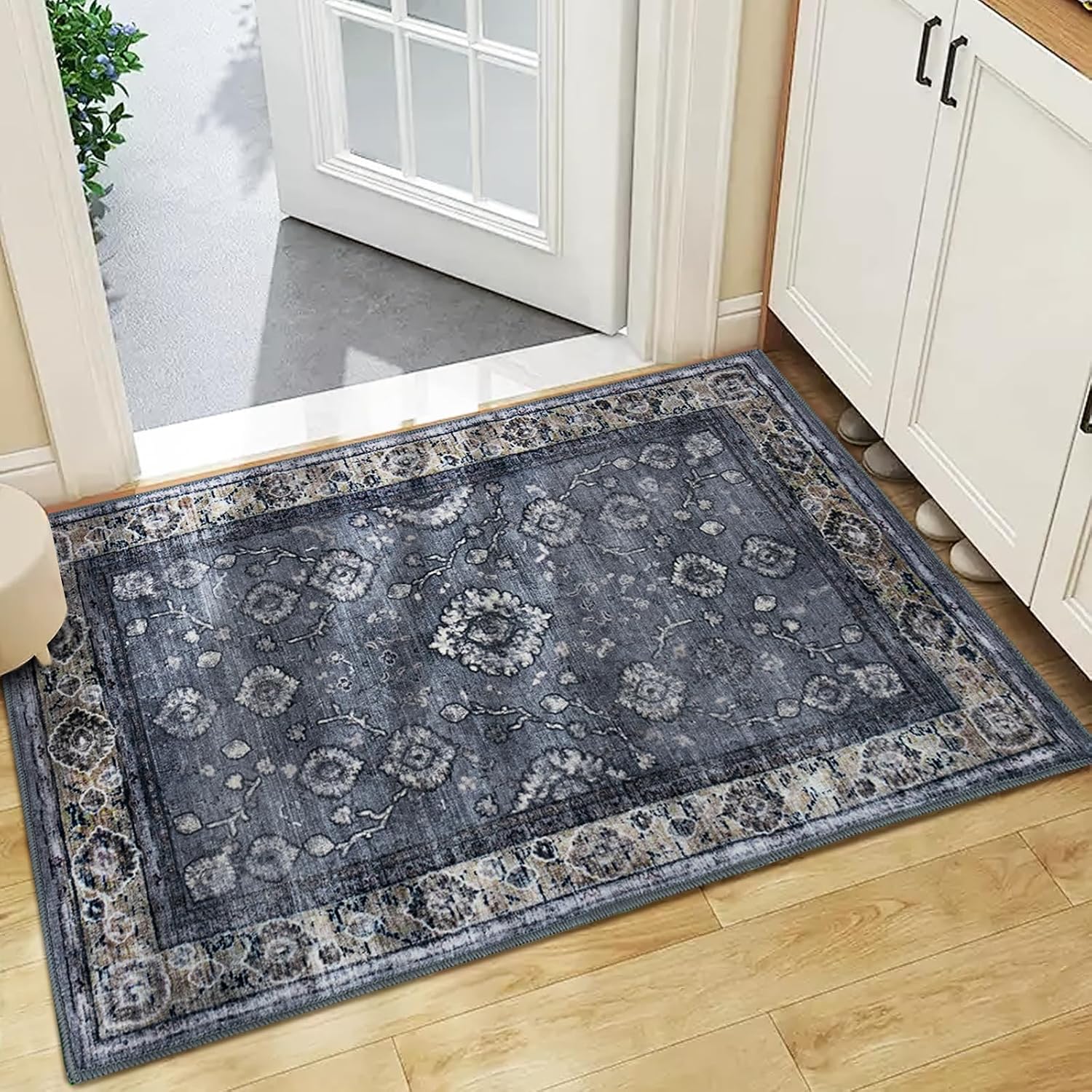 Amazon.com: 2x3 Oriental Entryway Rug,Washable Non-Slip Small Rugs for ...