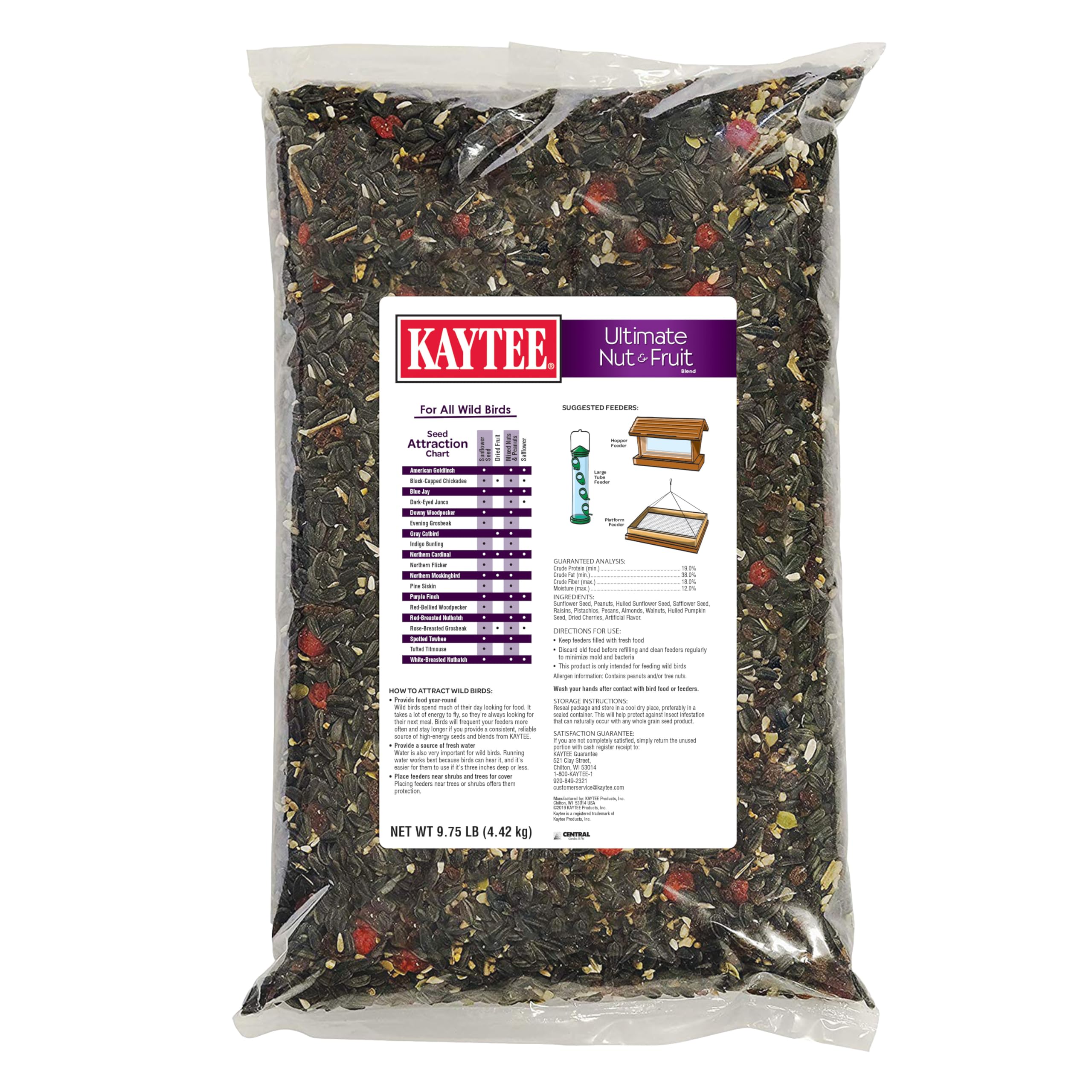 Snapklik.com : Kaytee Ultimate Nut And Fruit Wild Bird Food For Cardinals