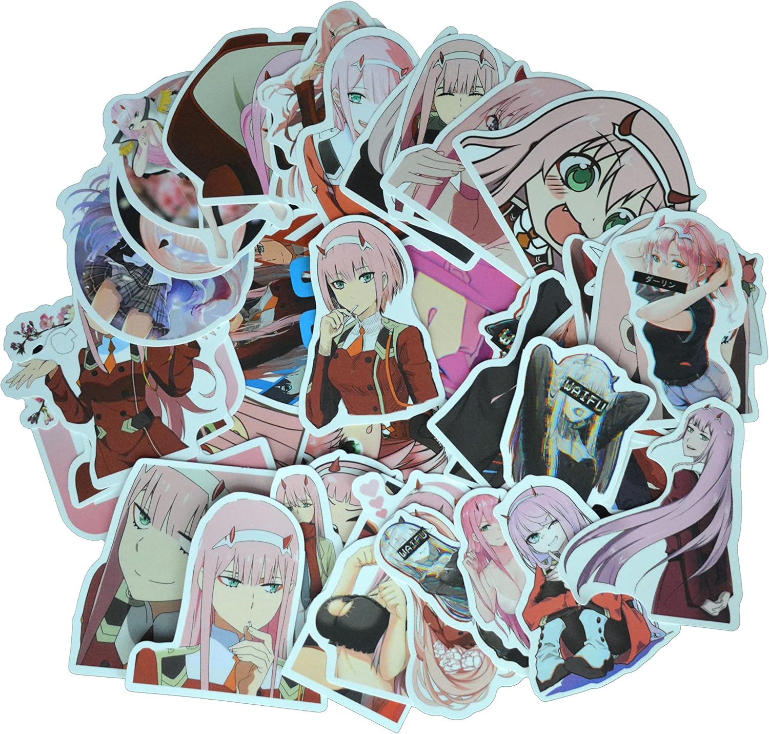 Anime Characters Zero Two Stickers, 50 Pieces – BigaMart