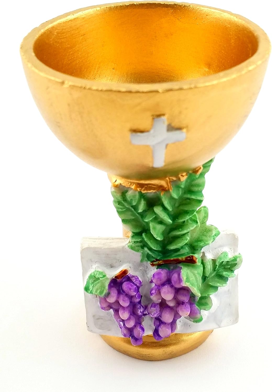 Amazon.com: PFP 4 Pieces of Polyresin 3.5" Tall Gold Chalice Holy Cups ...
