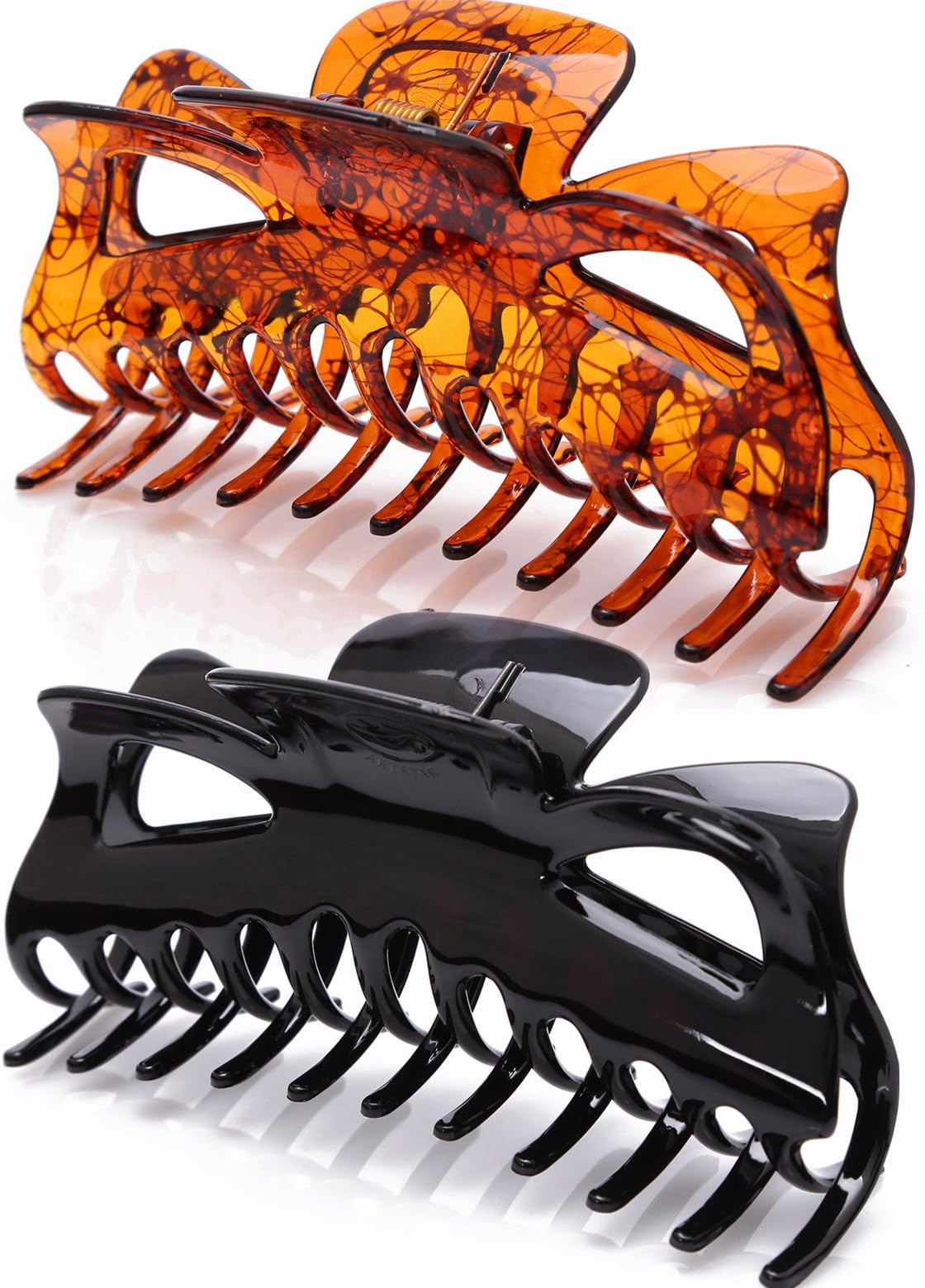 Amazon.com : Waloden Big Hair Claw Clips Matte Plastic Hair Claw Clips ...