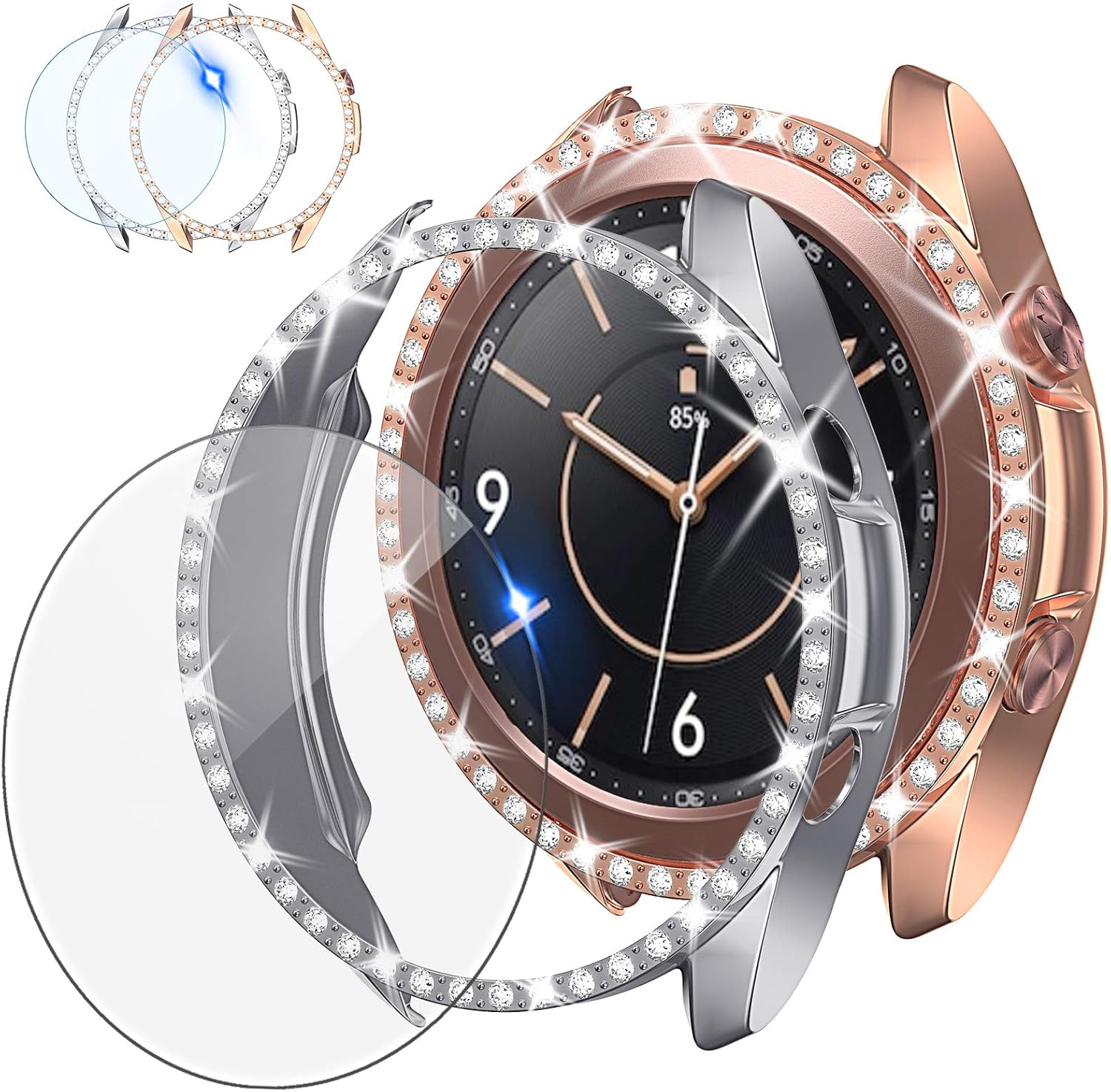 Amazon.com: [2+1Pack] Tensea Compatible for Samsung Galaxy Watch 3 ...