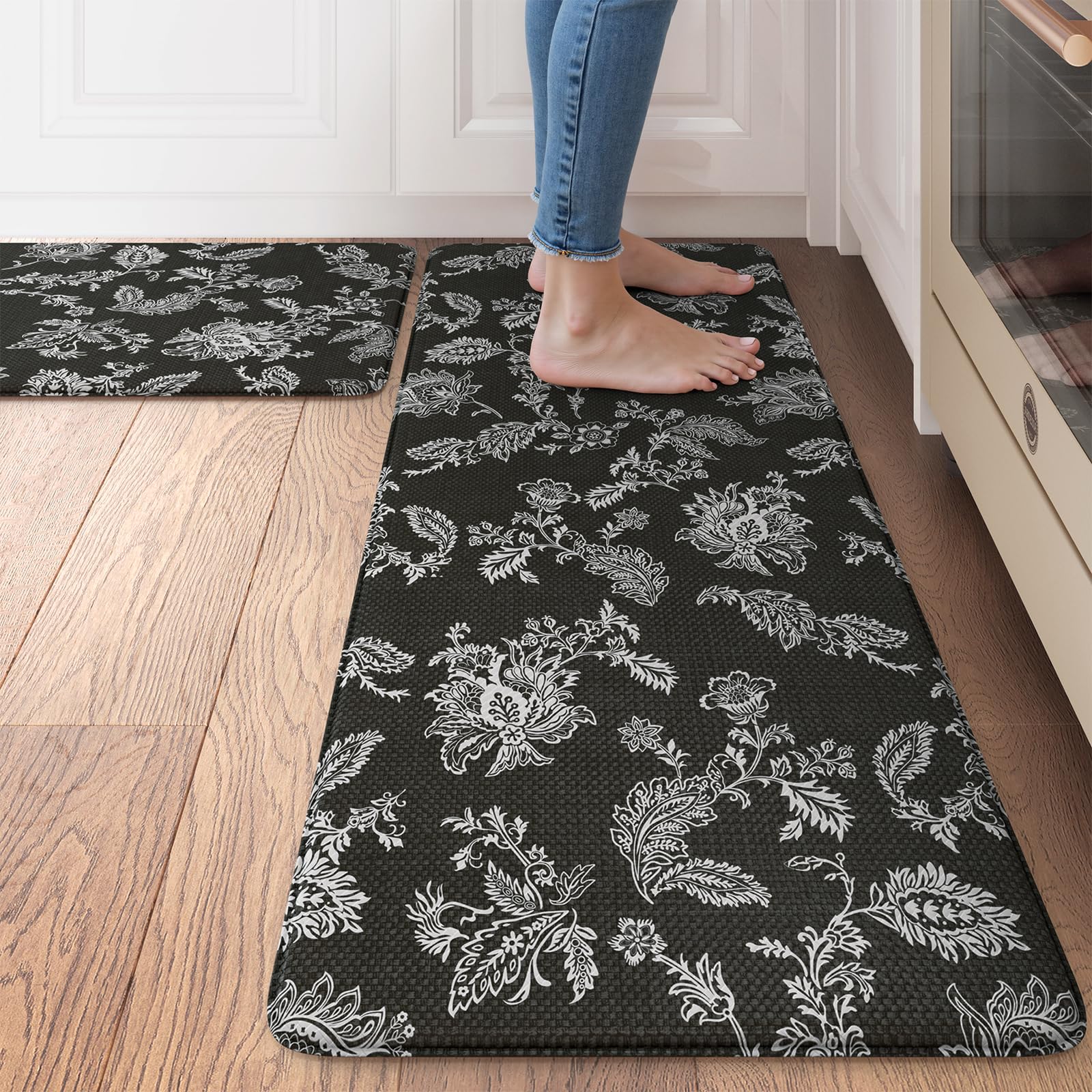 Amazon.com: Ailsan Comfort Kitchen Mats for Floor 2 Piece,Kitchen Mats ...