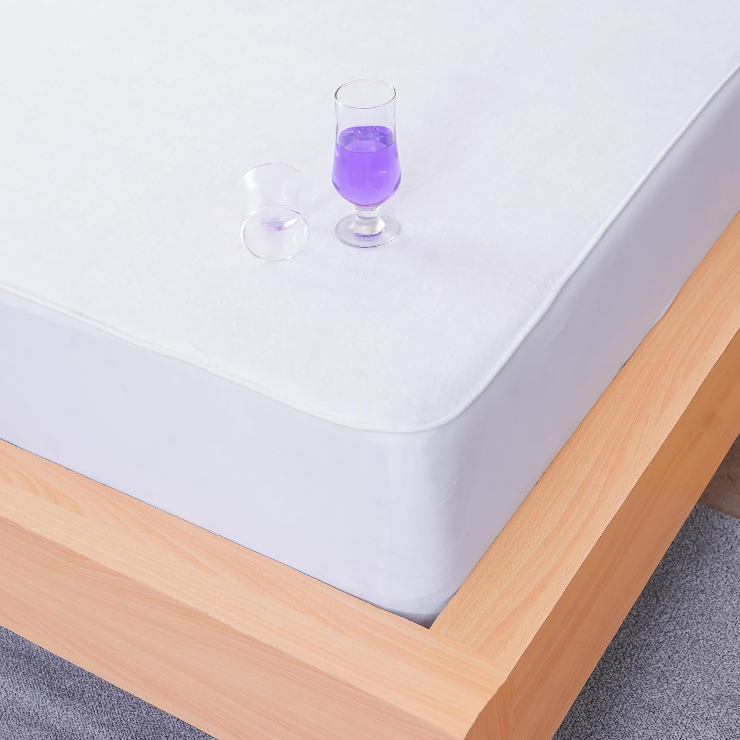 Sheet Story Bamboo Waterproof Mattress Protector Single Bed - 40cm Deep ...