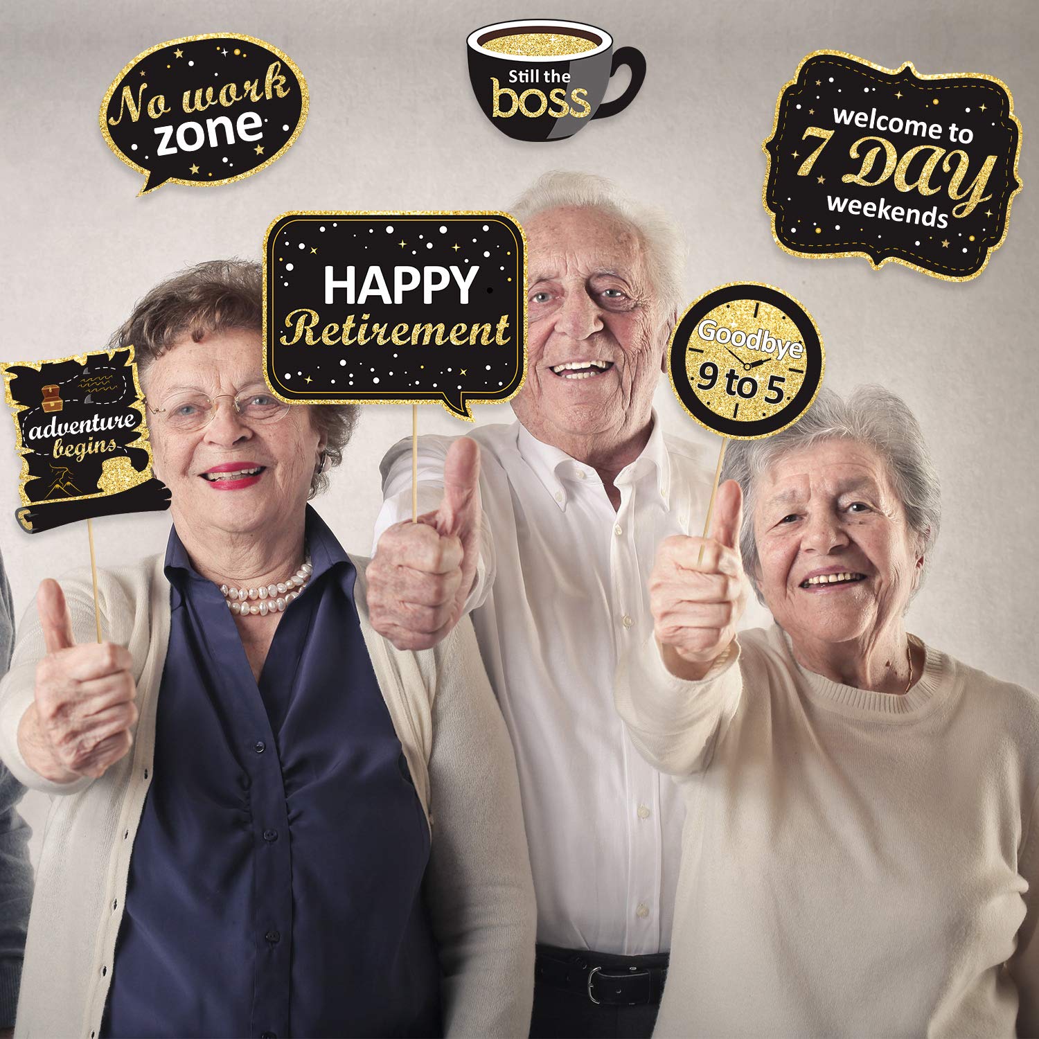 Boao Retirement Party Decoration Set Golden Retirement Party ...