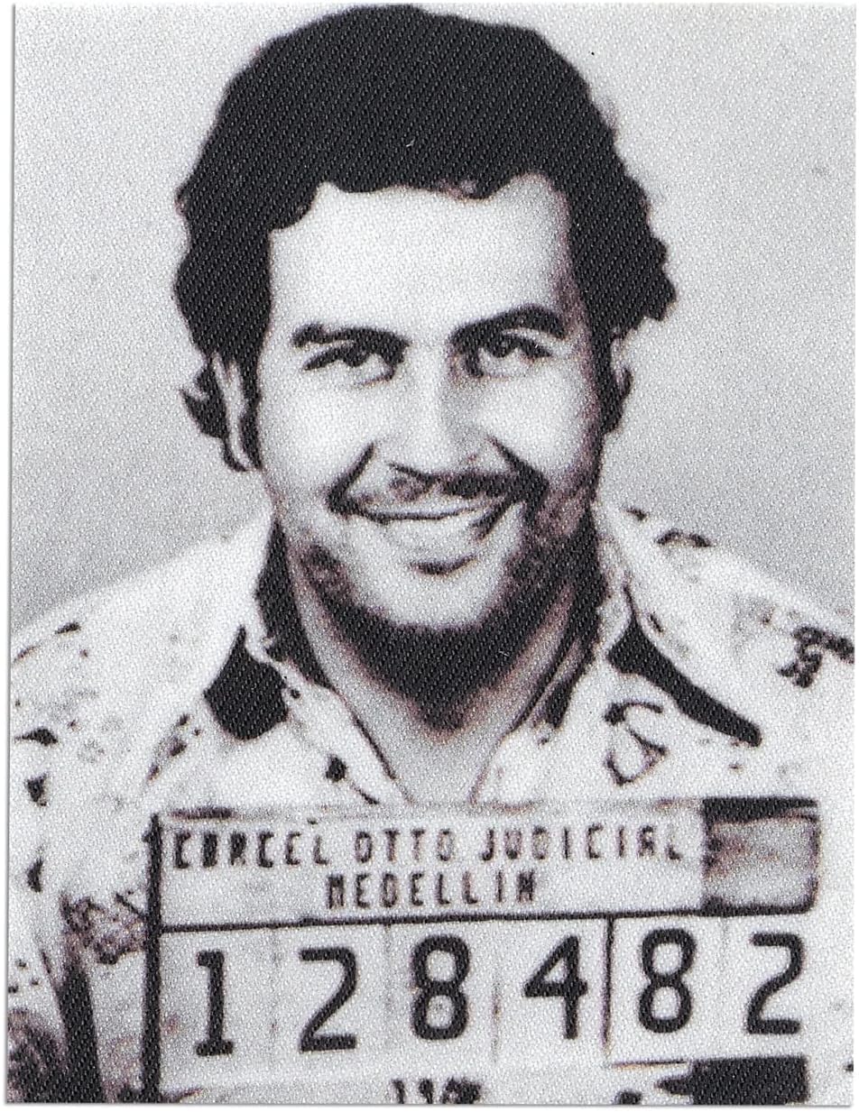 Amazon.com: Pablo Escobar 128482 Mugshot Patch Drug Lord Foto Iron on