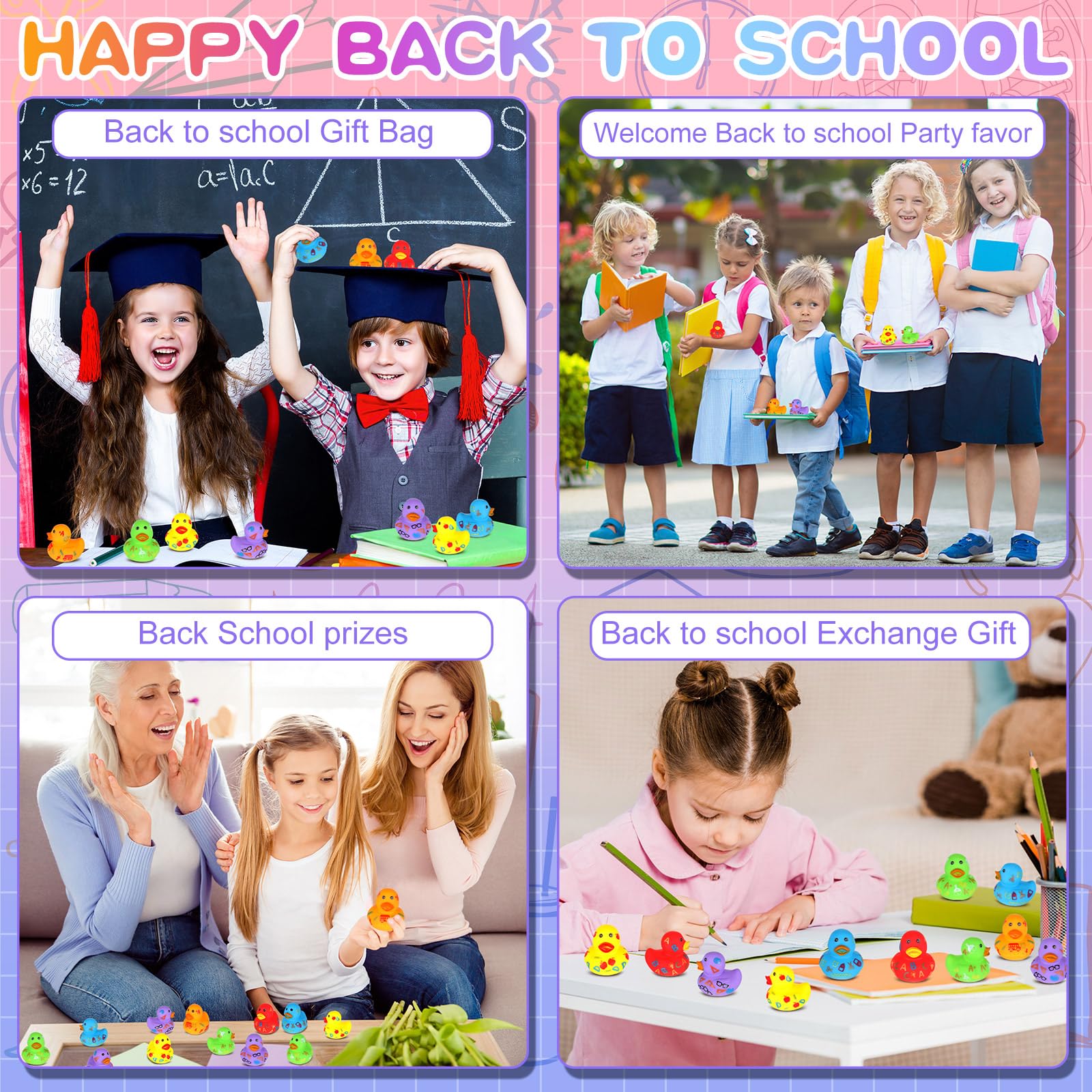 Snapklik.com : Lenwen Rubber Duck Bulk Christmas Gift For Student 2 ...