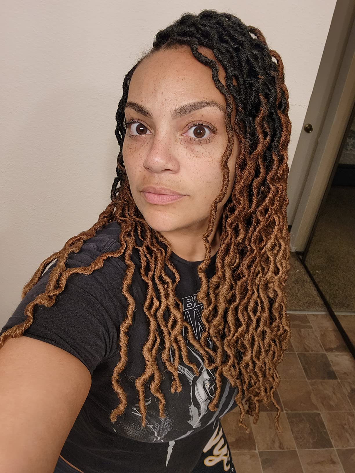 $9/mo - Finance Eliza 24 Inch Long Wavy Gypsy Faux Locs Ombre soft Locs ...