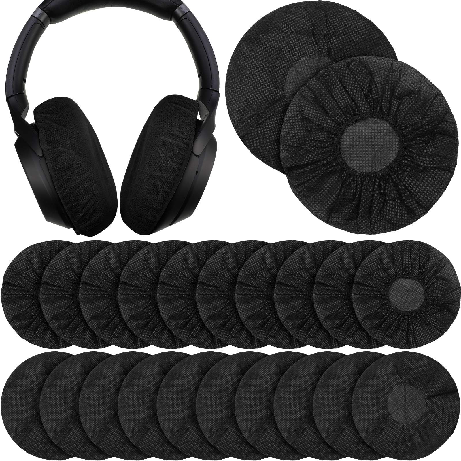 Amazon.com: BBTO 100 Pieces Headphone Ear Covers Disposable Earphone ...