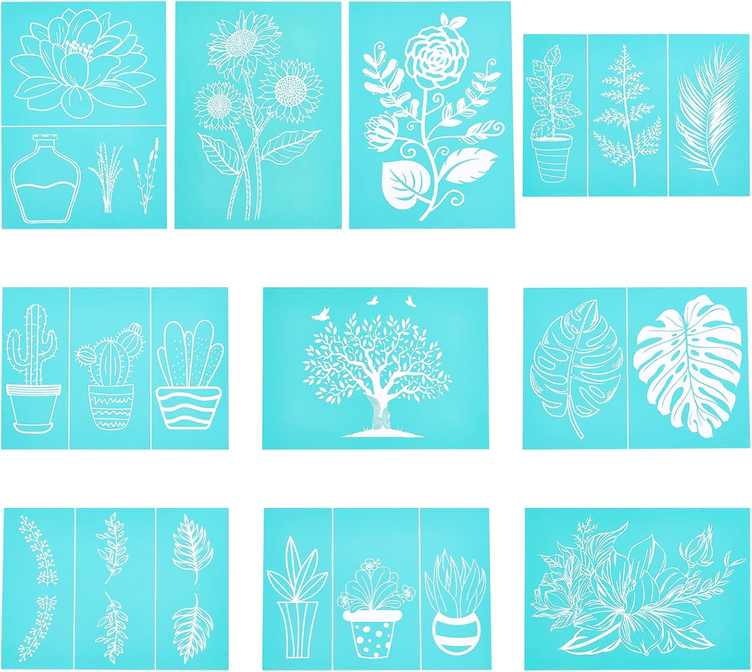 Amazon.com : OLYCRAFT 10Pcs 7.6x5.5 Inch Self-Adhesive Silk Screen ...