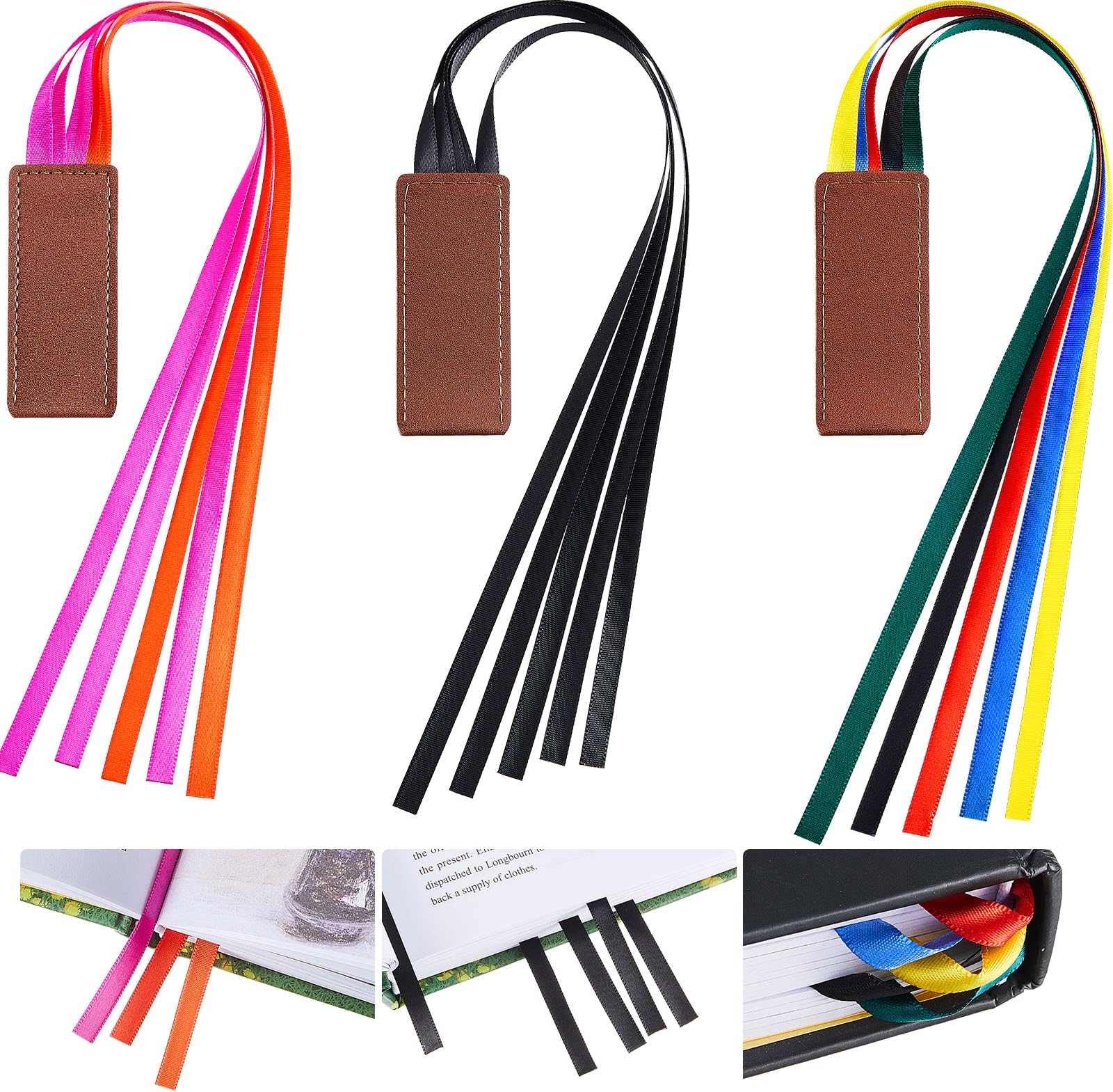 Amazon.com : Chris.W 2Pack Ribbon Bookmarks for Bible 5-Page Ribbon ...