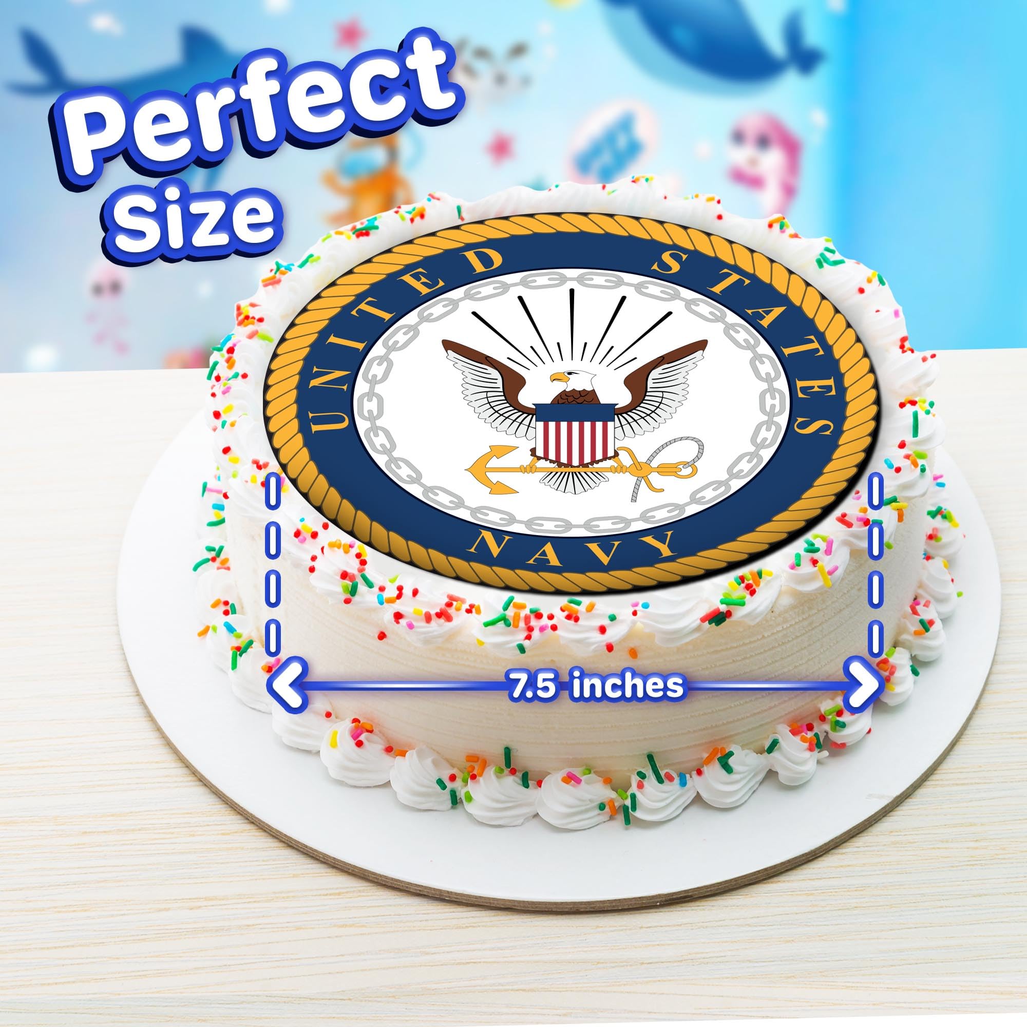 Us Navy Anchor Cake