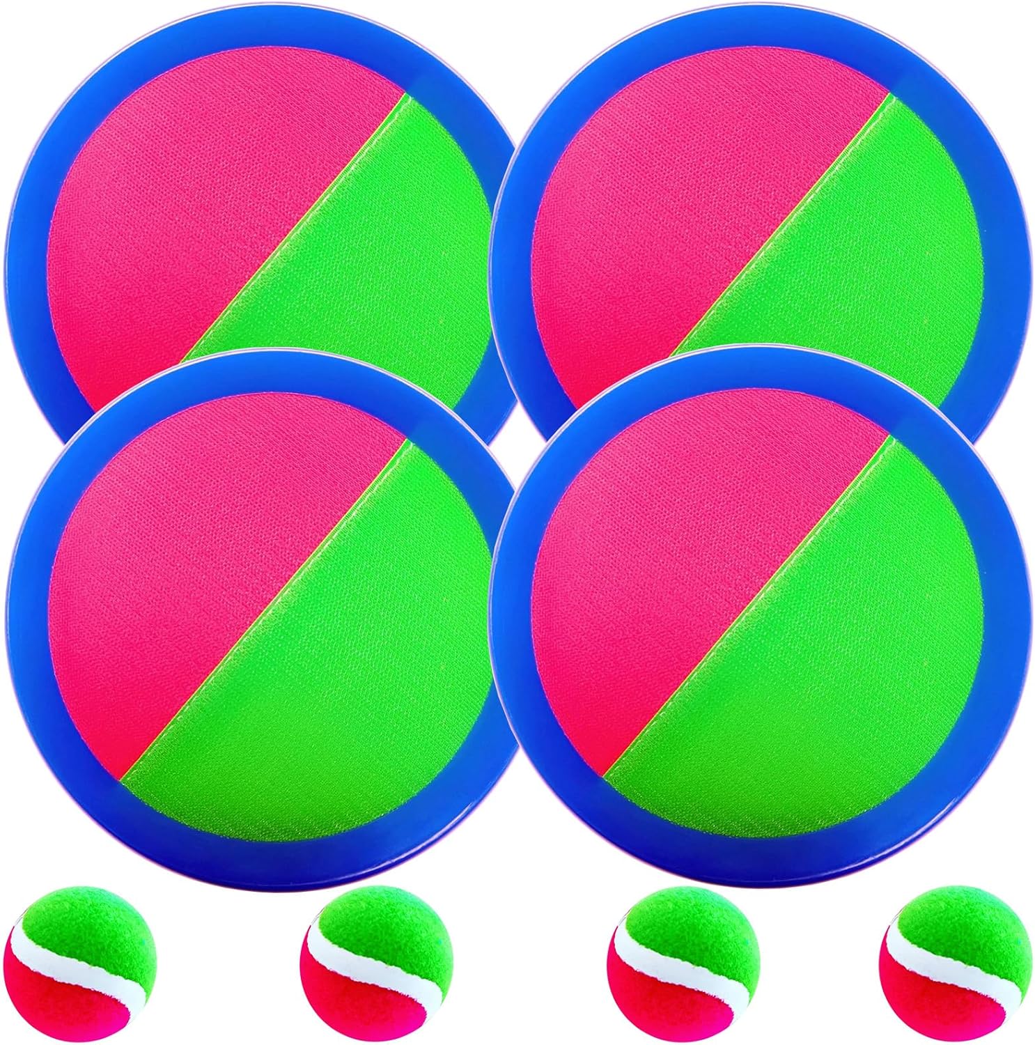 Amazon.com: AppleRound Toss and Catch Velcro Ball Set (Hook and Loop ...