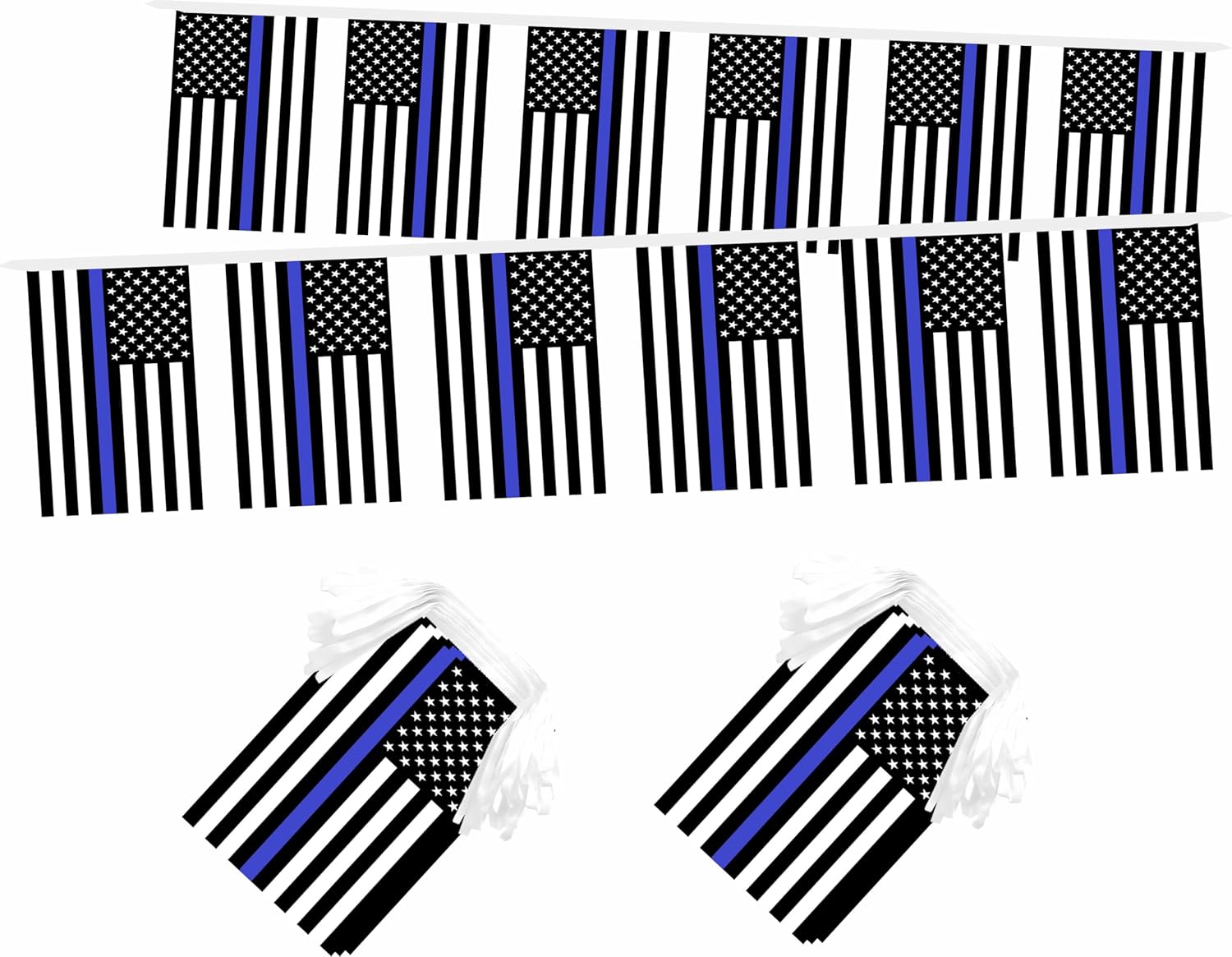 Amazon.com : LUSEOAN 2 Packs USA American Thin Blue Line Police Mini ...