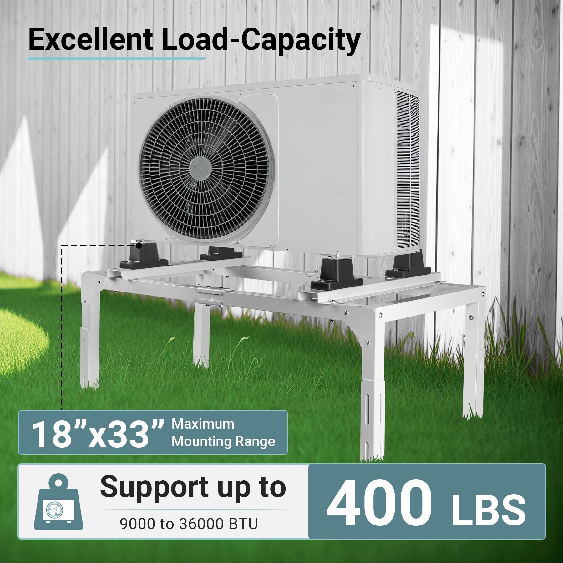 Snapklik.com : Mini Split Stand, Anti-vibration Adjustable Mini Split ...