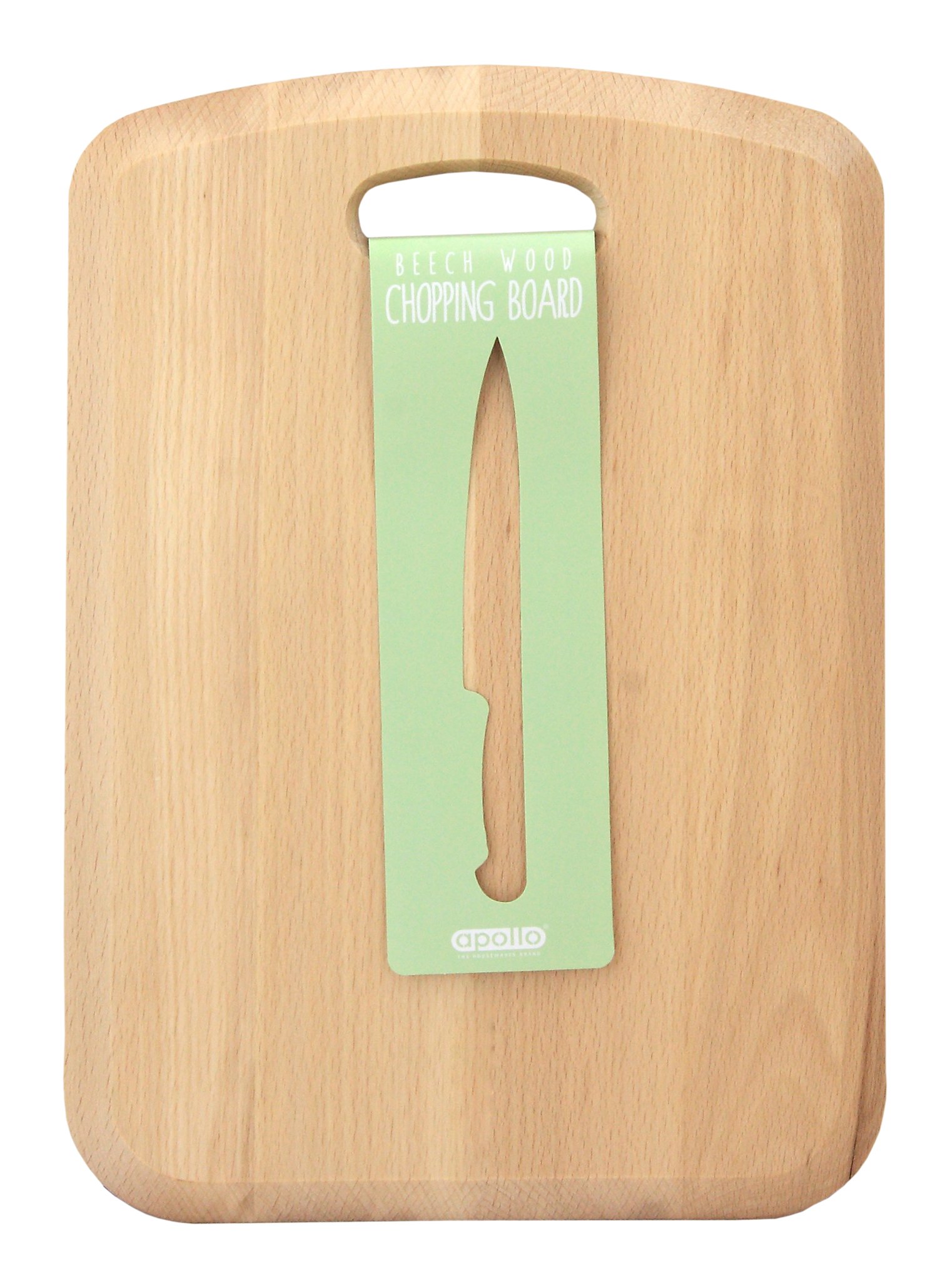 apollo THE HOUSEWARES BRAND Beech Chopping Board, Natural Beech Wood ...