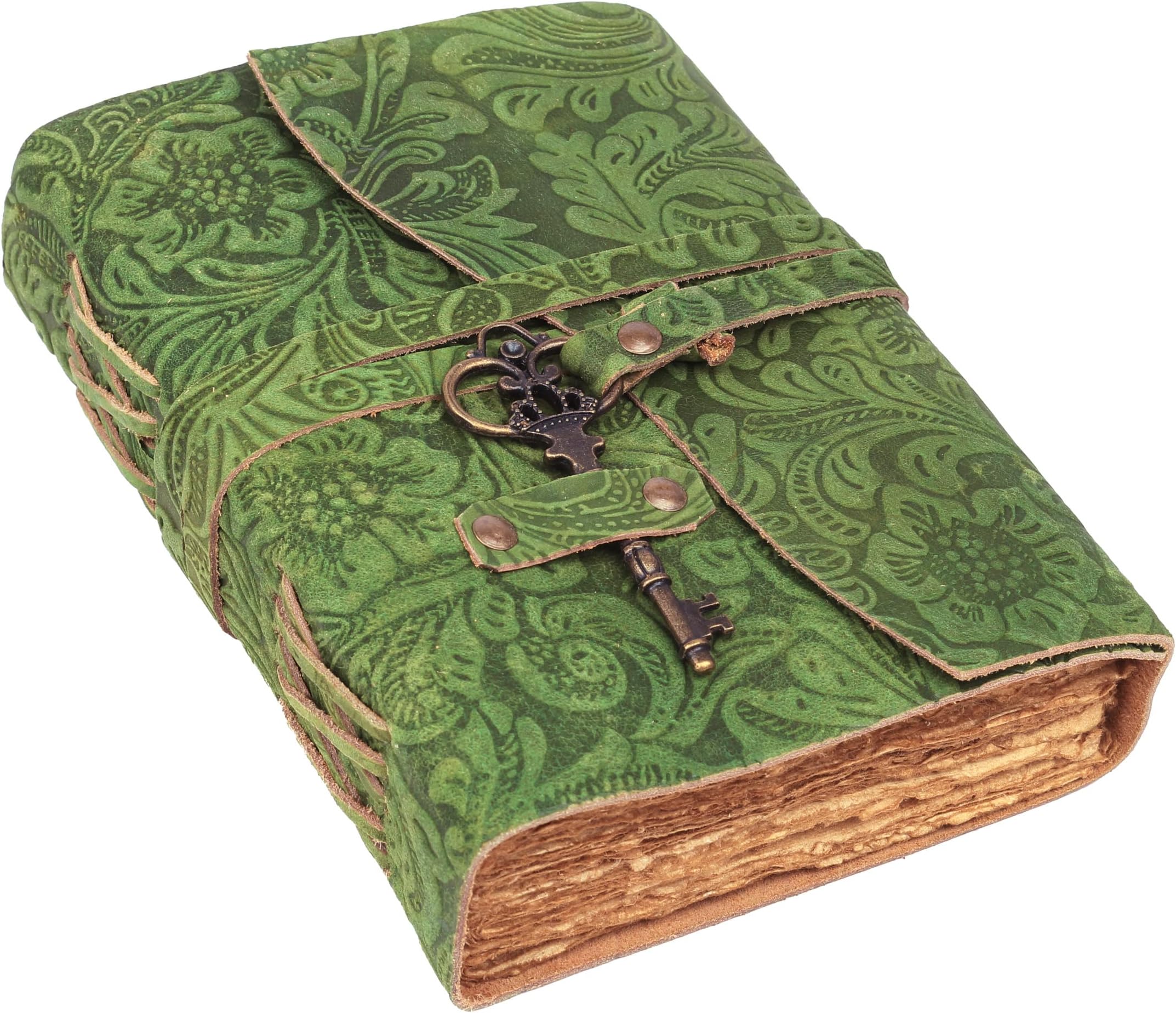 Amazon.com : SH SHIFAA HANDICRAFT Leather Journal - Antique Handmade ...