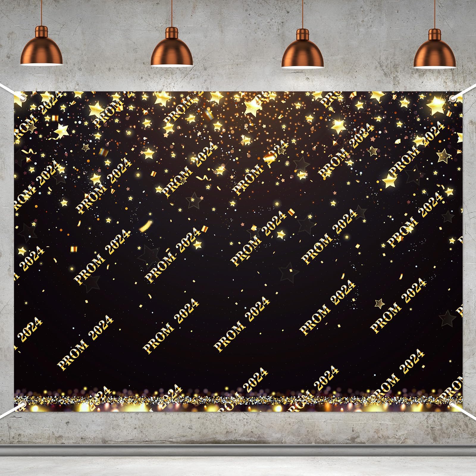 Amazon.com : Geyee Prom 2025 Graduation Banner Decoration Glitter Grad ...