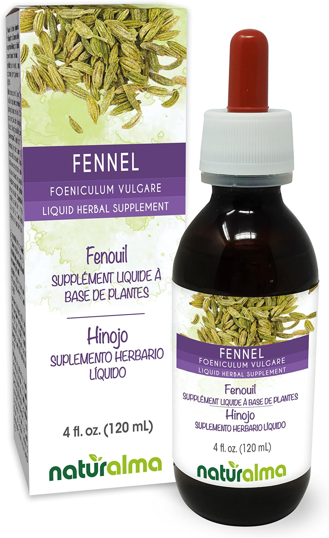 Amazon.com: Naturalma Fennel (Foeniculum vulgare) Fruit Alcohol-Free ...