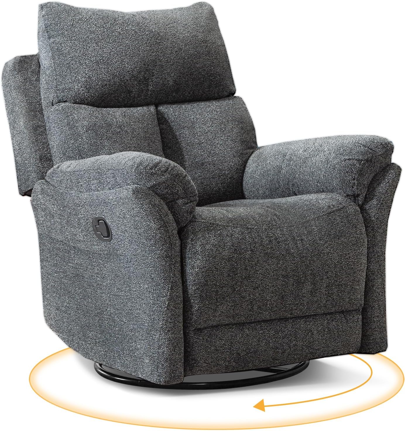 Amazon.com: ANJ Swivel Rocker Recliner Chair Nursery Manual Glider ...