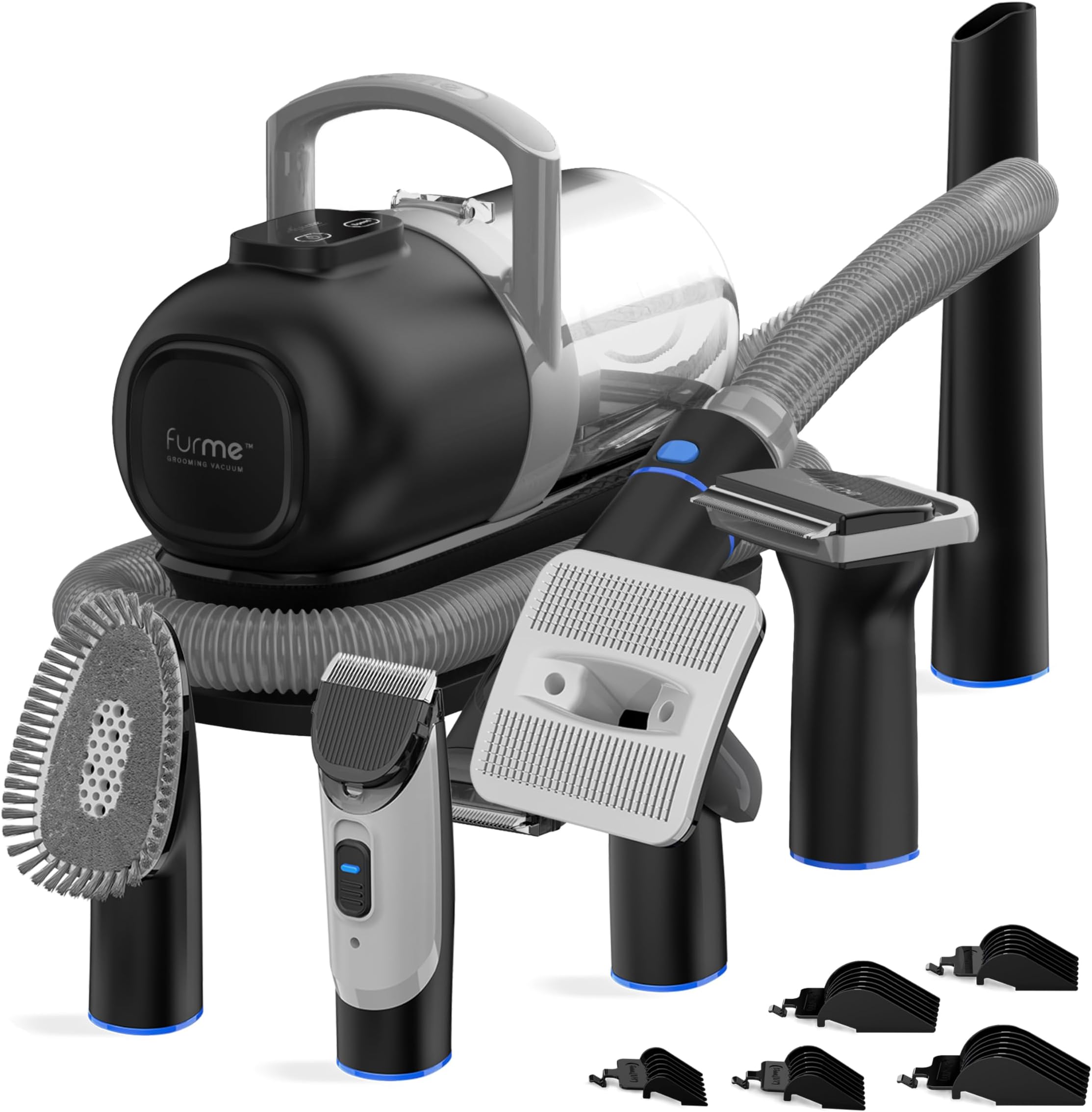 Amazon.com: furMe Professional Plus Pet Grooming Vacuum Kit with 5 Pet ...