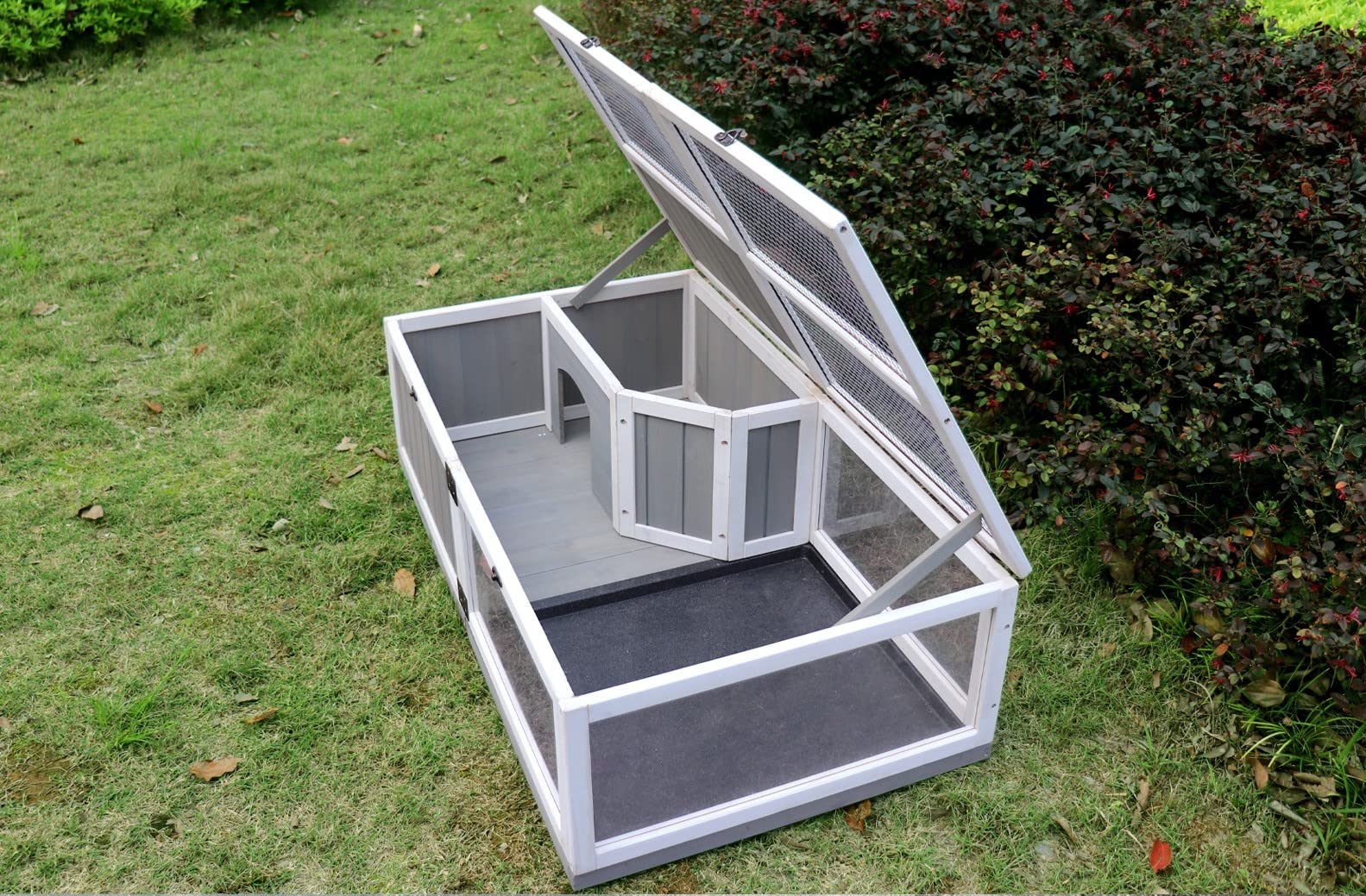 Amazon.com : CIATRE Tortoise Habitat Wooden Tortoise House Tray Indoor ...