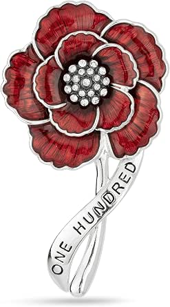 Royal British Legion Festival of Remembrance Poppy Brooch : Amazon.co ...