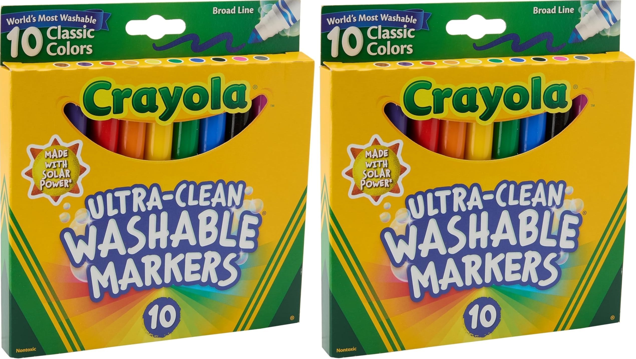 Amazon.com: Crayola Super Tips Markers, Washable Markers, 10Count ...