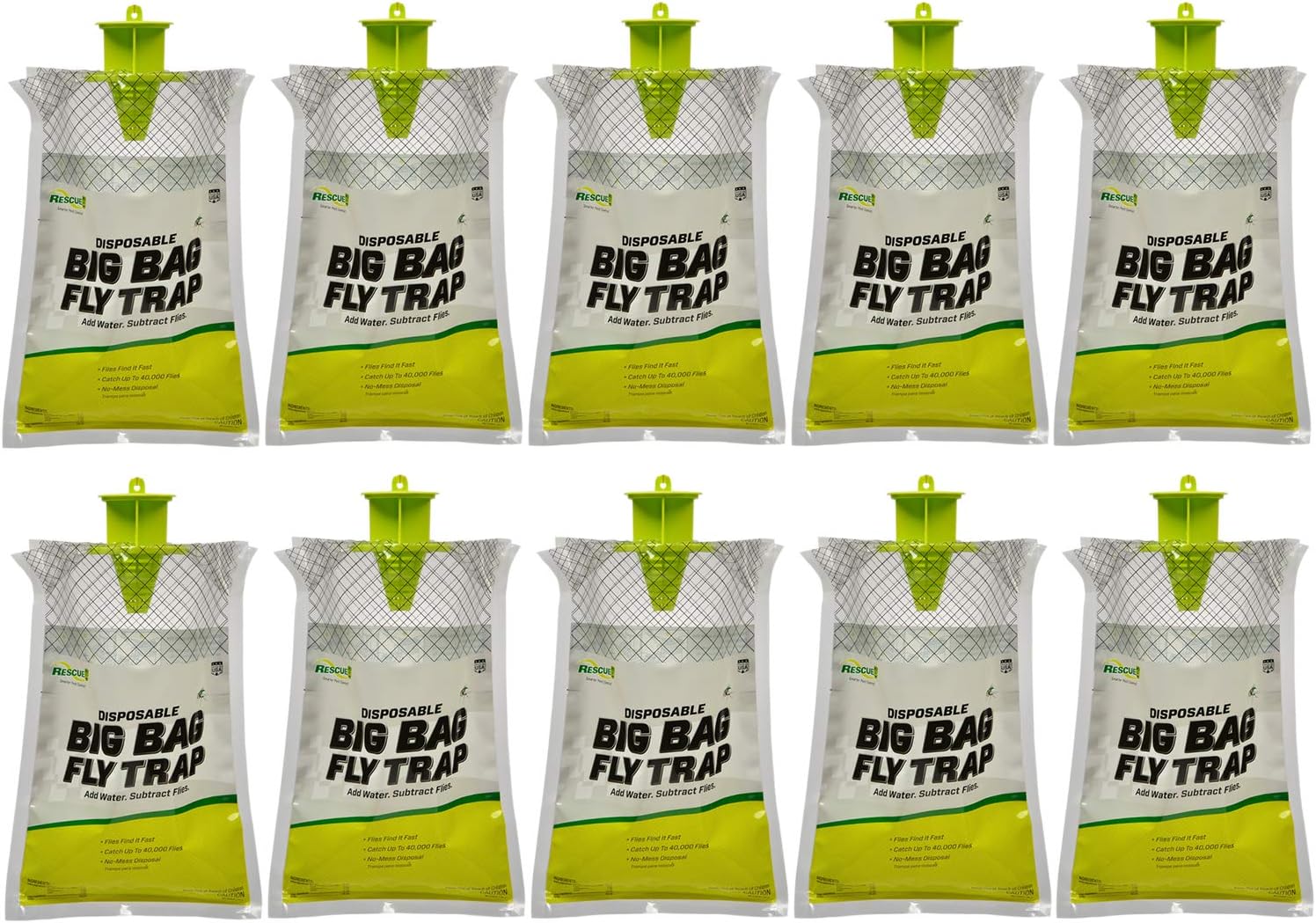 Rescue Big Bag Fly Trap (Pack of 10) : Amazon.ca: Patio, Lawn & Garden