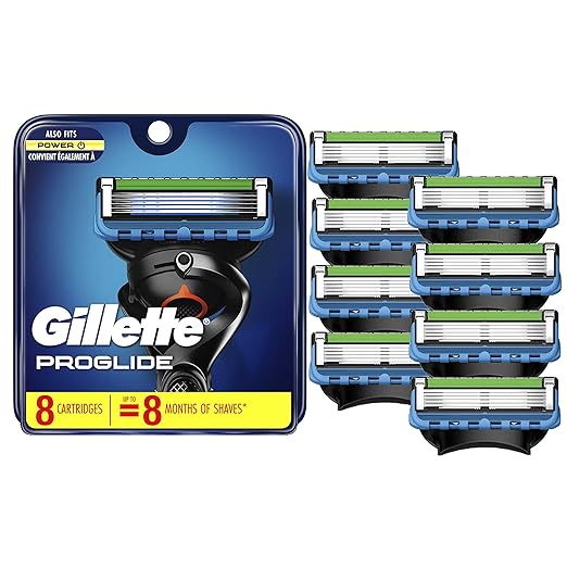 Amazon.com: Gillette ProGlide Mens Razor Blade Refills, 8 Count ...