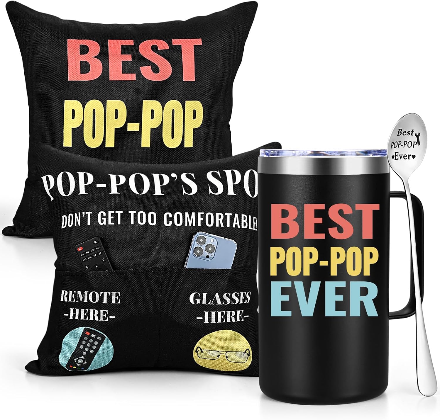 Amazon.com: Qtencas Pop Pop Gift Grandpa Gifts, Best Pop Pop Ever Gifts ...