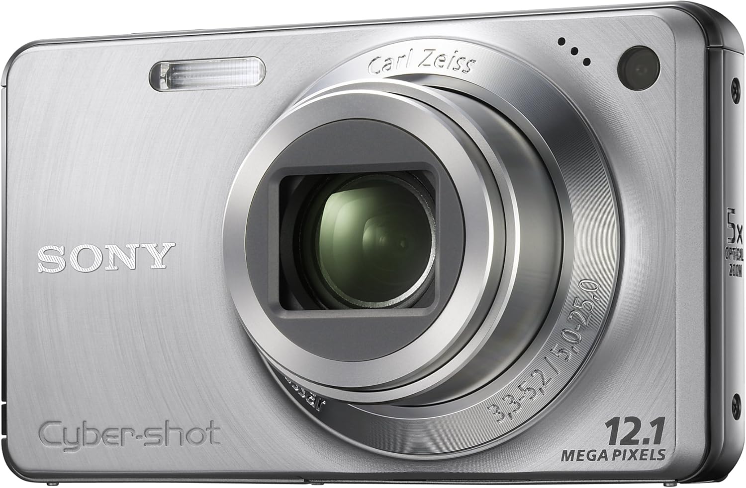 Sony Cyber-shot DSCW270S Digital Camera - Silver (12.1 MP, 5x Optical ...