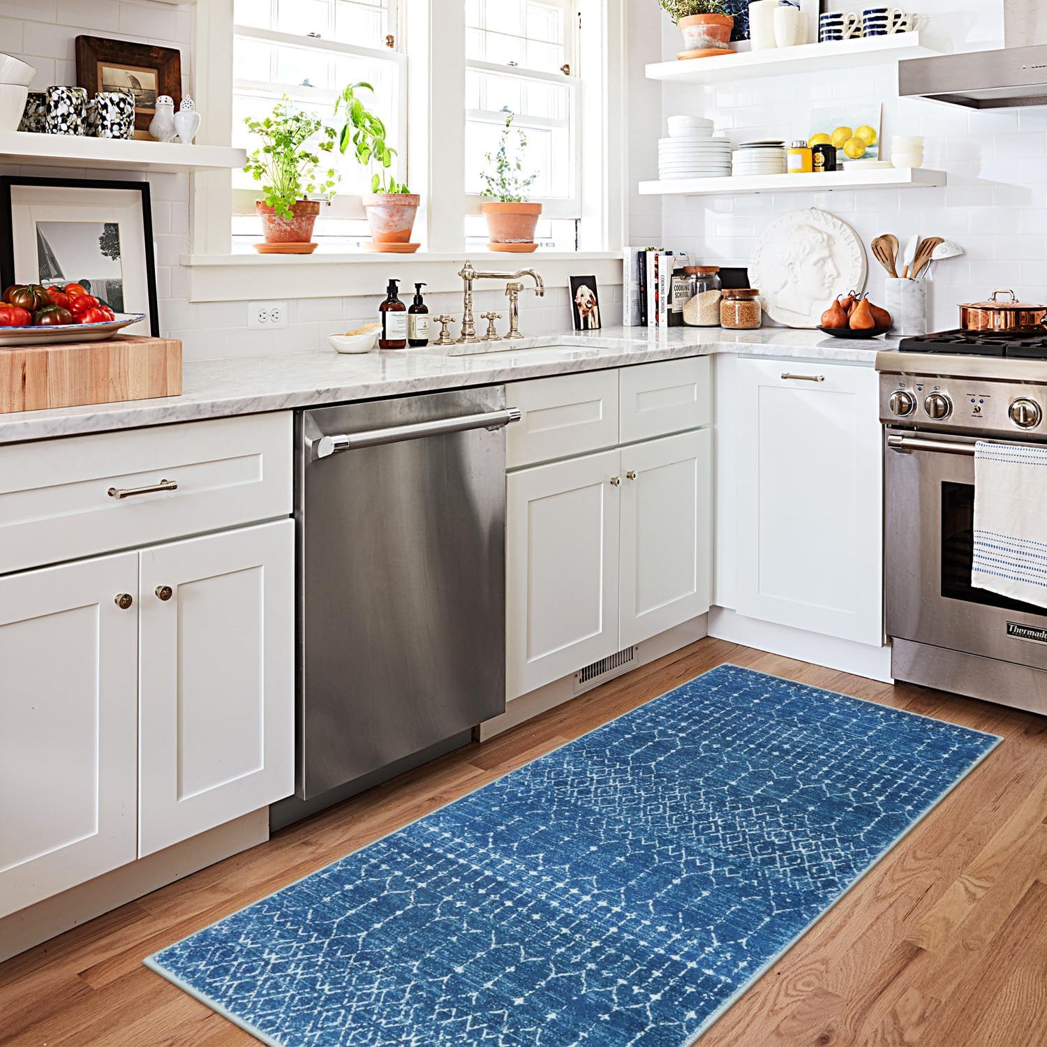 Amazon.com: Seavish Moroccan Trellis Area Rug Rugs for Entryway 2x4 ...