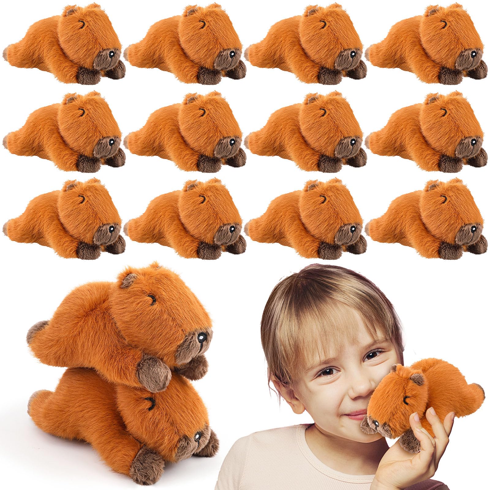 Amazon.com: HyDren 12 Pcs Cute Capybara Toys Gifts Stuffed Capybara ...