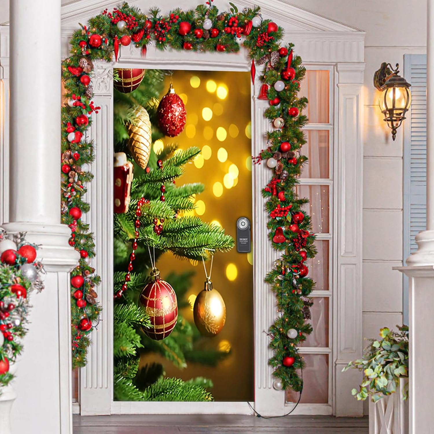 Amazon.com: Merry Christmas Door Cover - Christmas Door Decorations ...