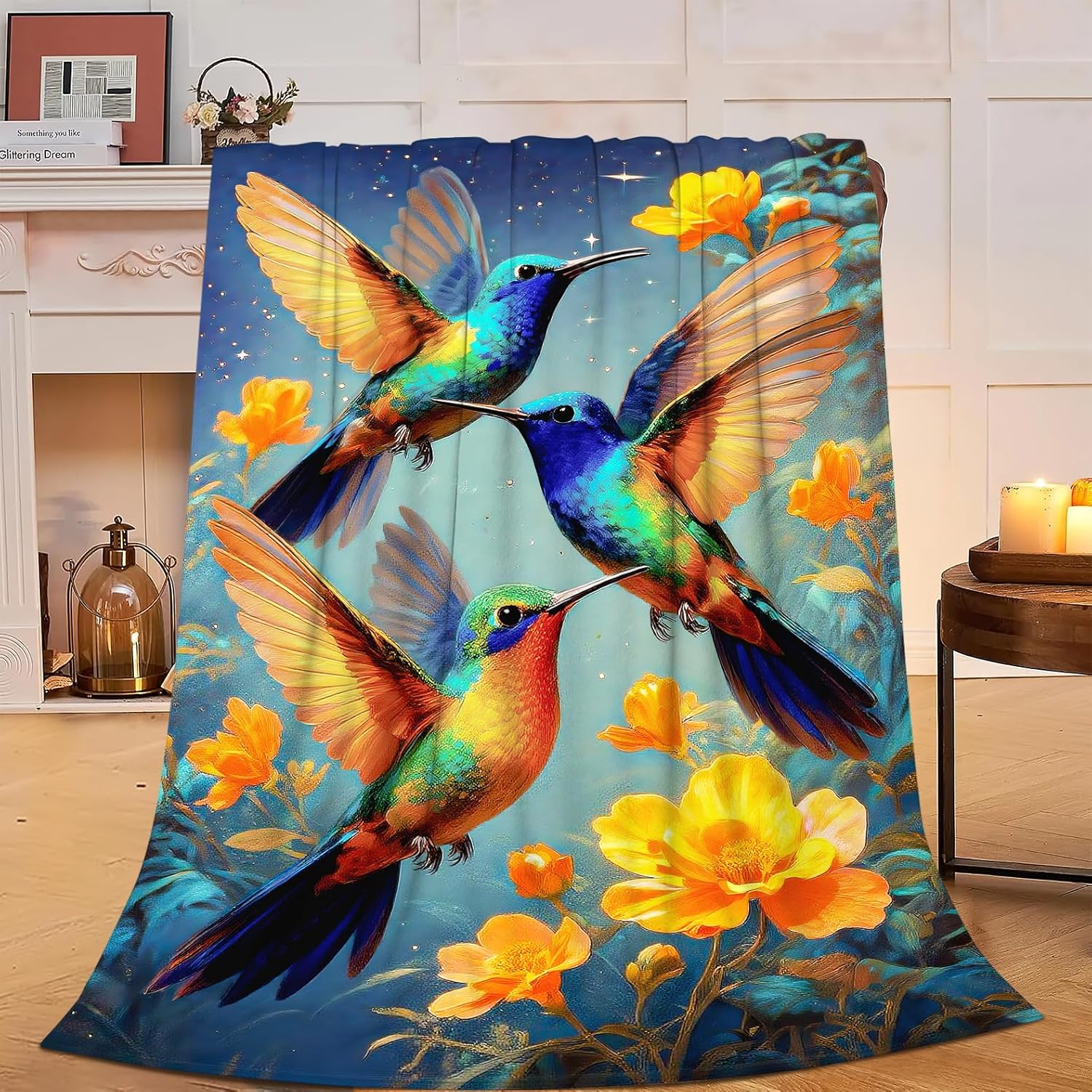 Amazon.com: Hummingbird Blanket Hummingbird Throw Blanket Soft Cozy ...