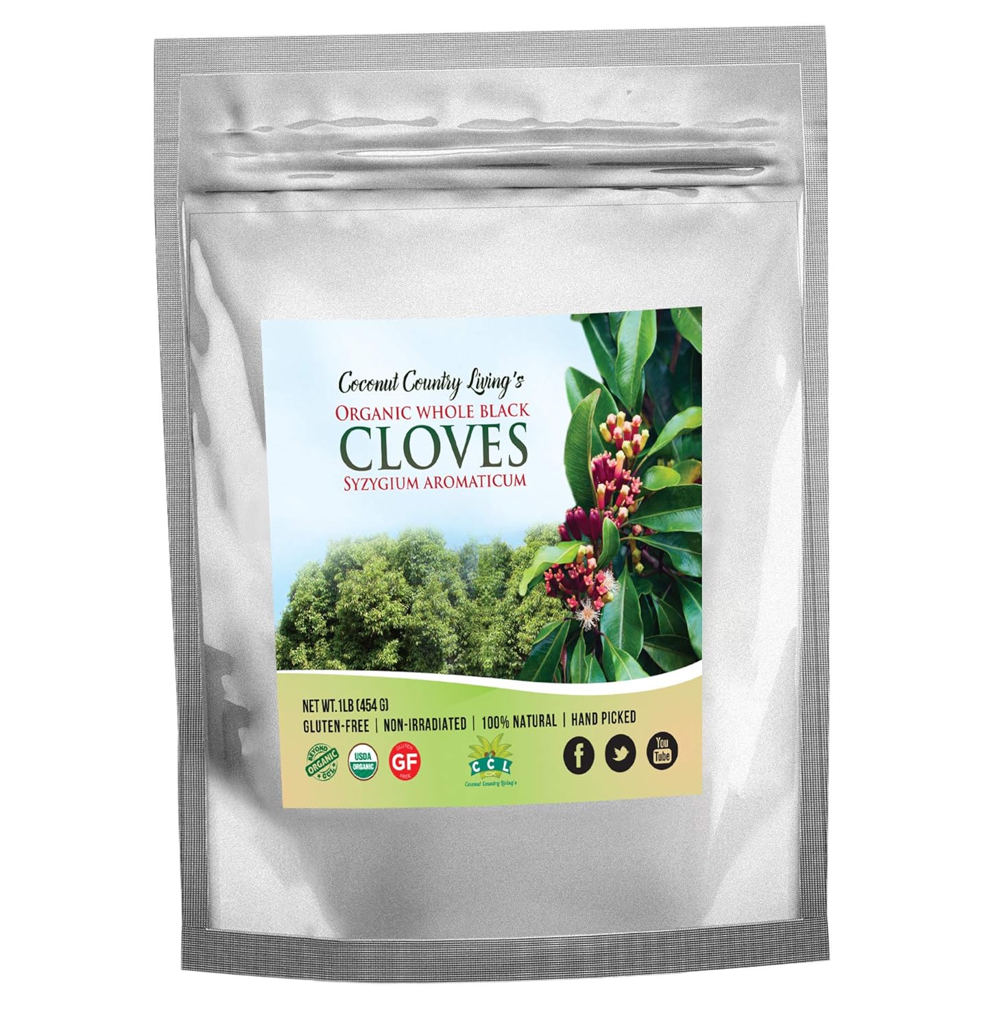 Amazon.com: Organic Whole Cloves 1 lb Fair Trade in Mylar Bag w/E-Book ...