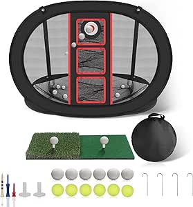 Pop Up Golf Chipping Net,QGF Indoor Outdoor Golfing Target Kits for ...