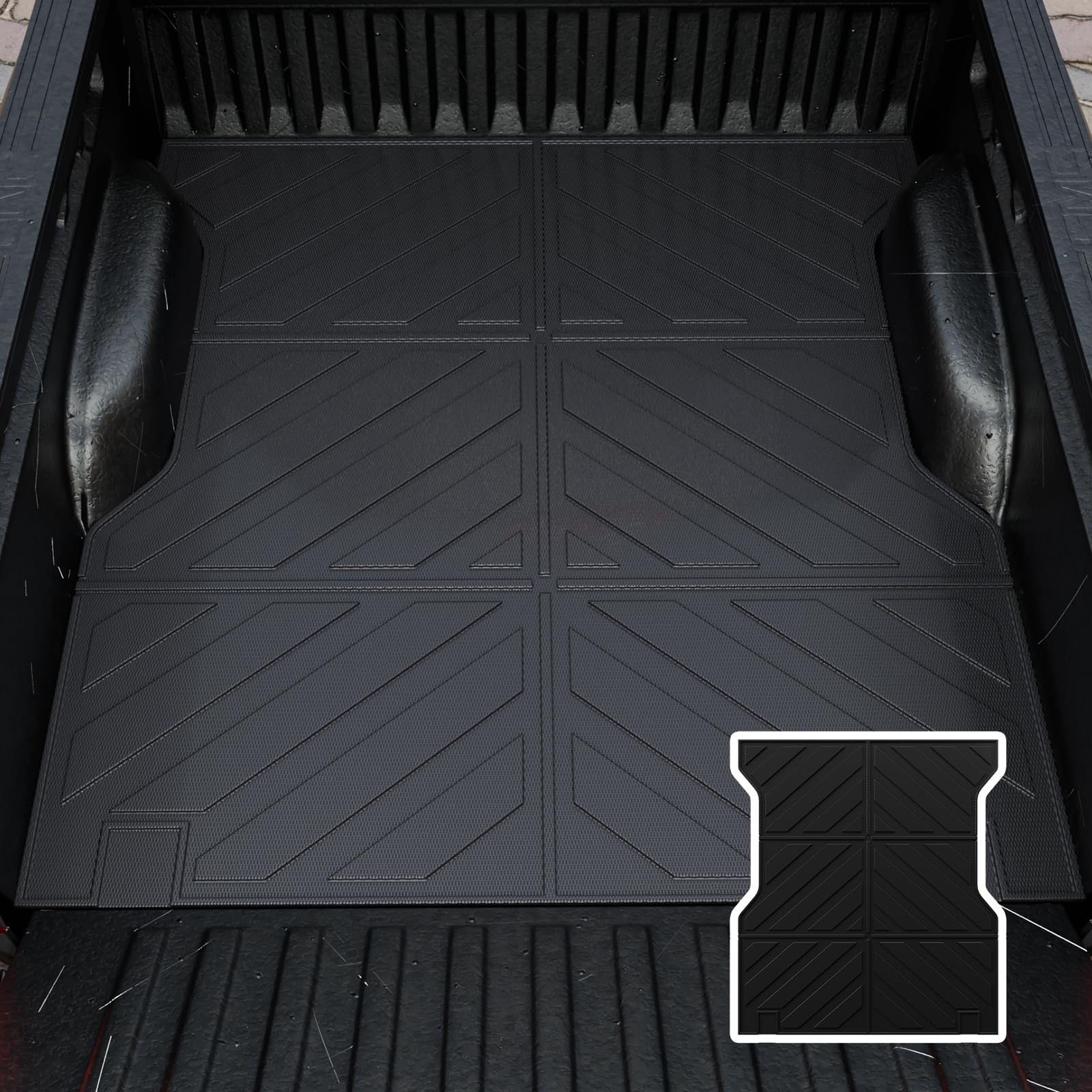 Zekzoop Bed Mat Compatible with 2024 2025 Toyota Tacoma Truck Mat Bed ...