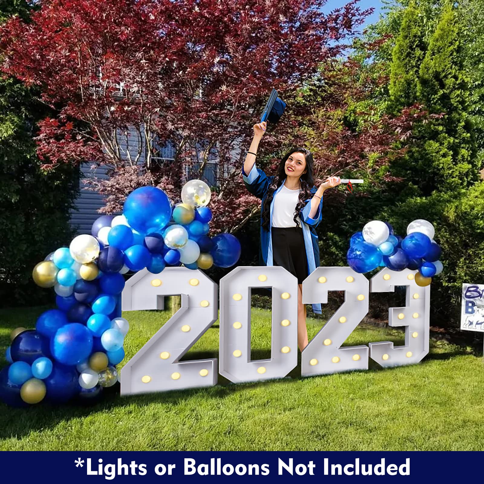 Snapklik.com : 2023 Graduation Decorations, Large PRE-Cut 2023 Marquee ...