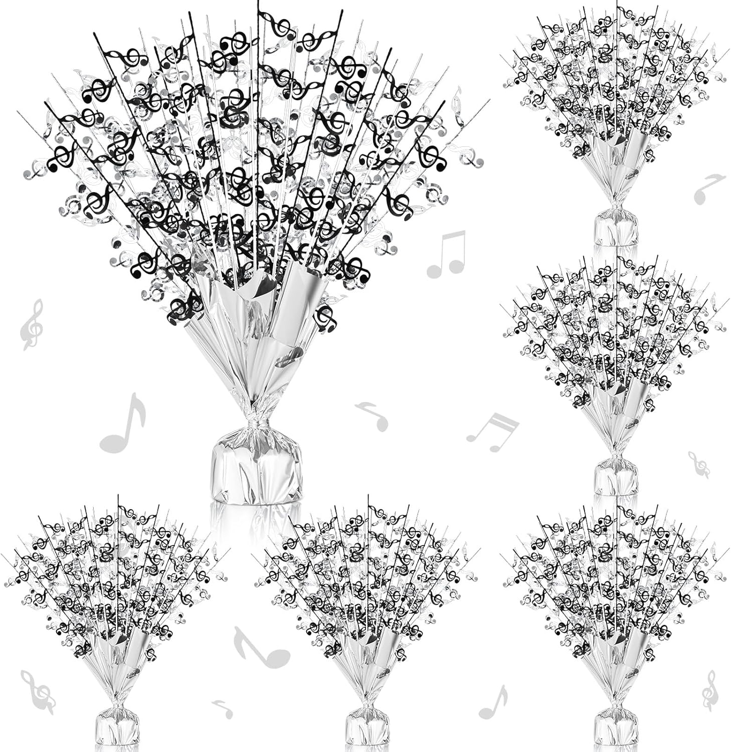 Amazon.com: 6 Sets Music Notes Table Decorations with Star Music Party ...