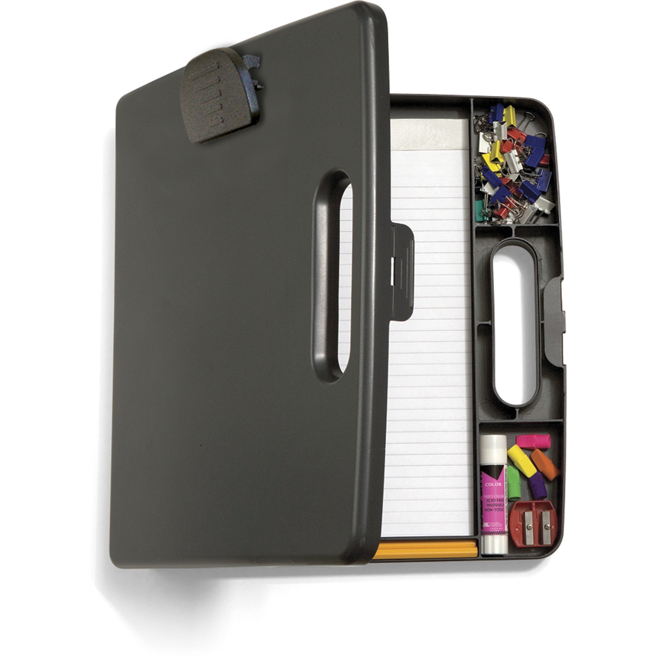 Amazon.com : Officemate Portable Clipboard Case, Charcoal (83371), Gray ...