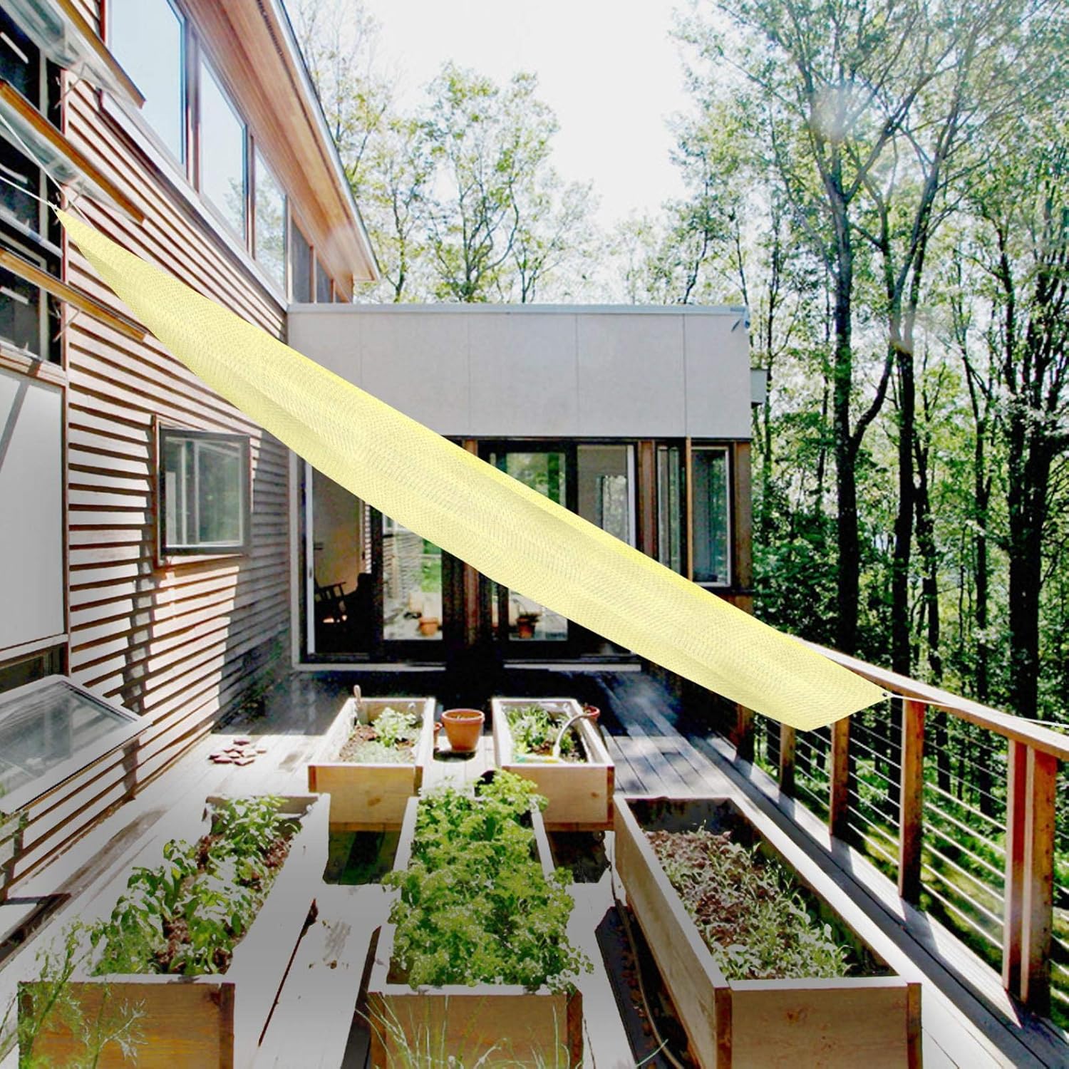 Rectangle Sun Shade Sail Canopy Awning, UV Block Canopy Awning Solar ...