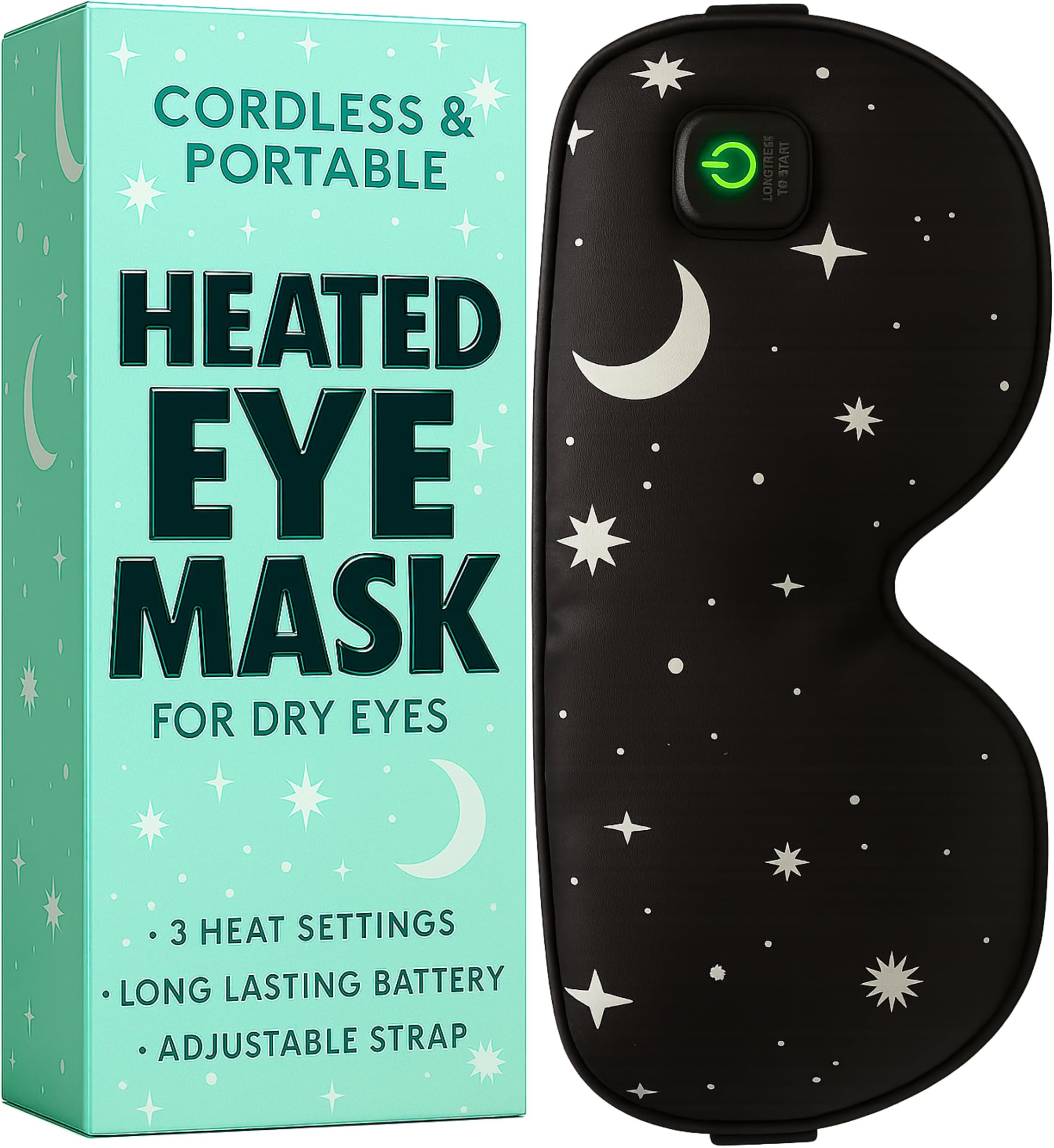 Amazon.com: Heated Eye Mask for Dry Eyes – Warm Compress for Migraine ...