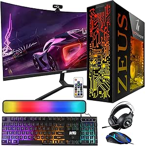 Amazon.com: TechMagnet Gaming Desktop PC, Intel i7 6th Gen, Zeus Pro 4, GT 1030, 16GB RAM ARGB ...