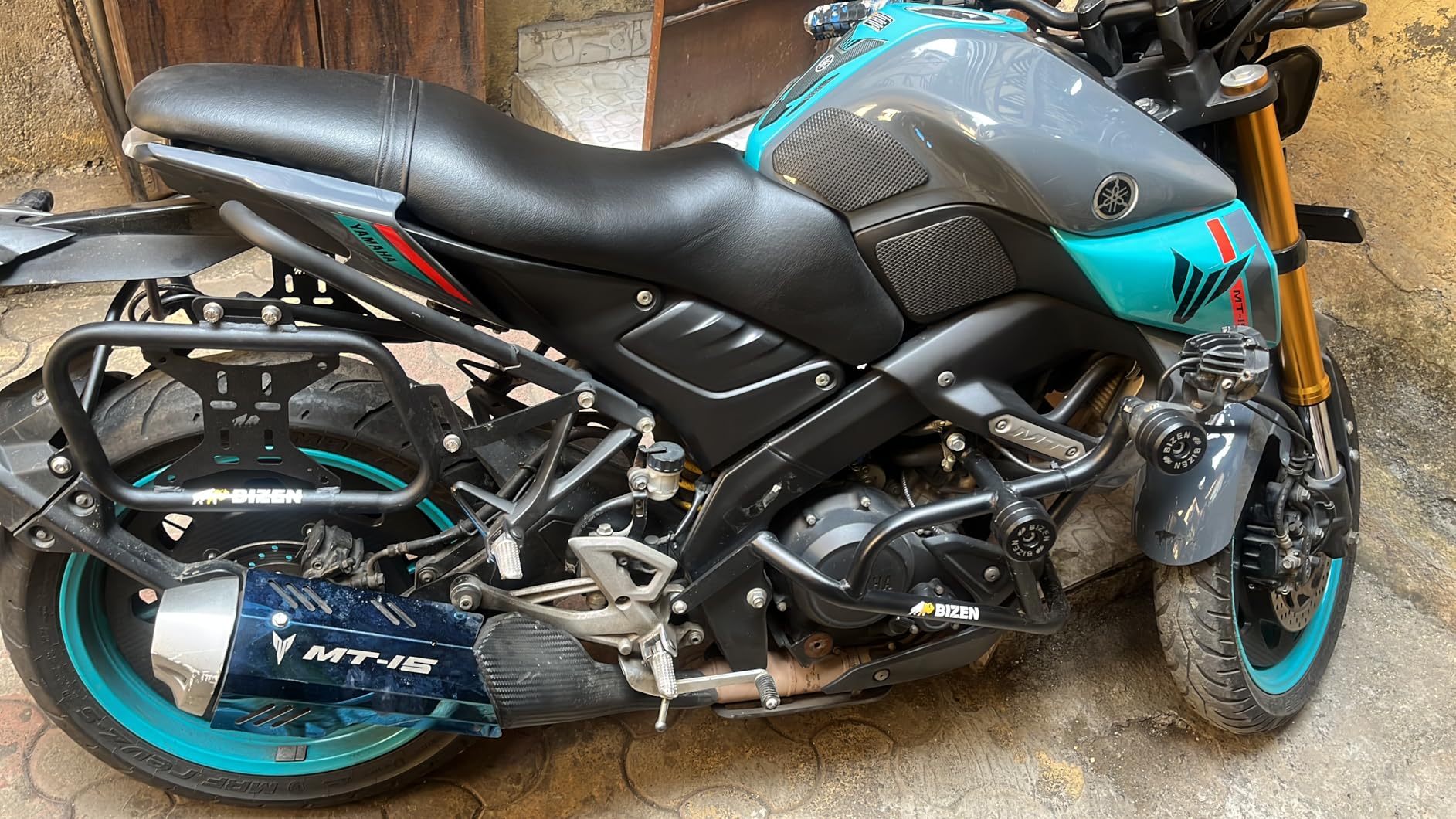 Bizen MT15 Premium Saddle Stay/Luggage Carrier (Fits Yamaha MT15 ...