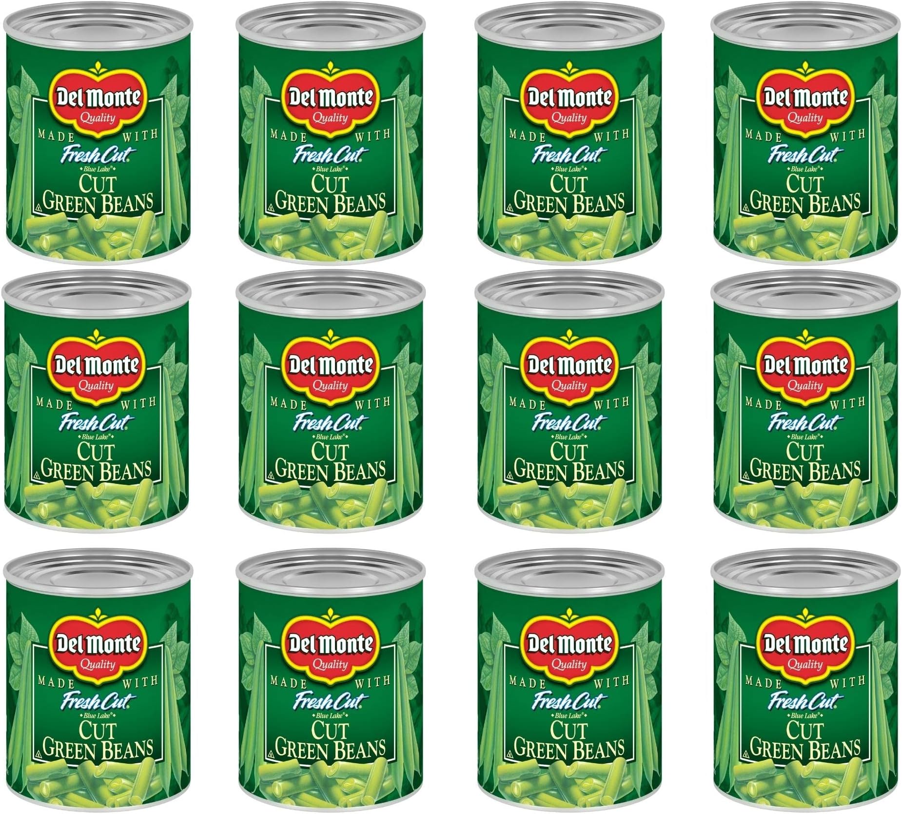 Amazon.com : DEL MONTE BLUE LAKE Fancy Cut Green Beans, Canned ...