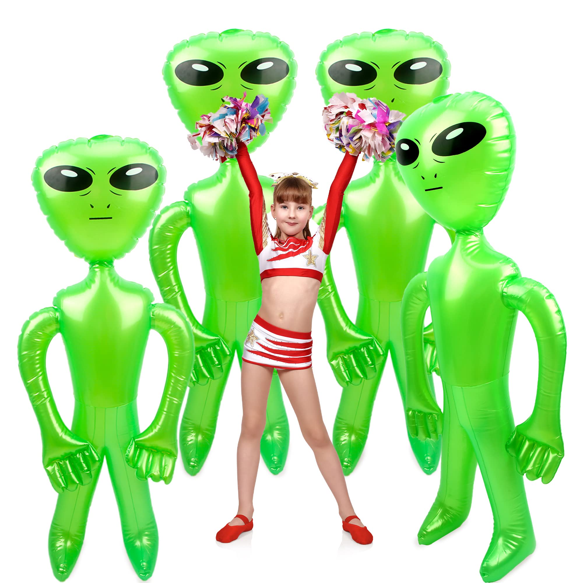 Snapklik.com : 4 Pack 67 Inch Giant Inflatable Alien Green Blow Up ...