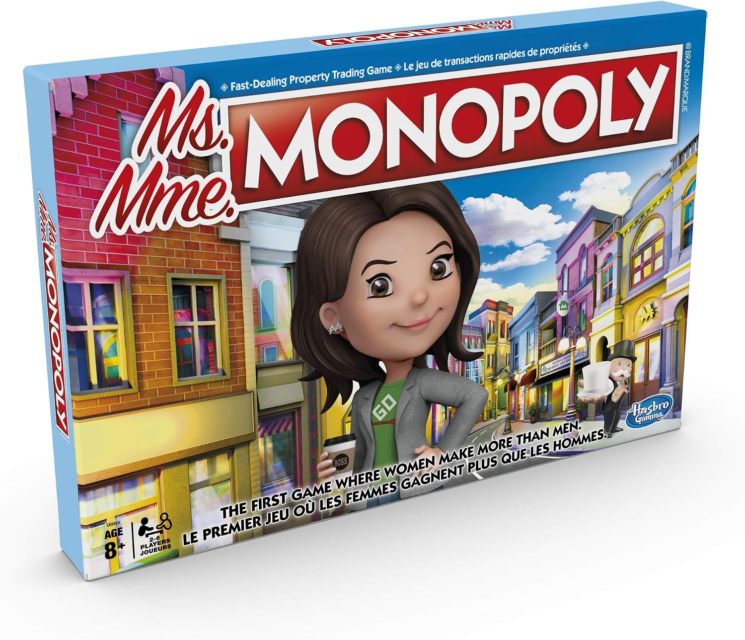 Hasbro Ms. Monopoly Board Game; First Game Where Women Make More Than ...