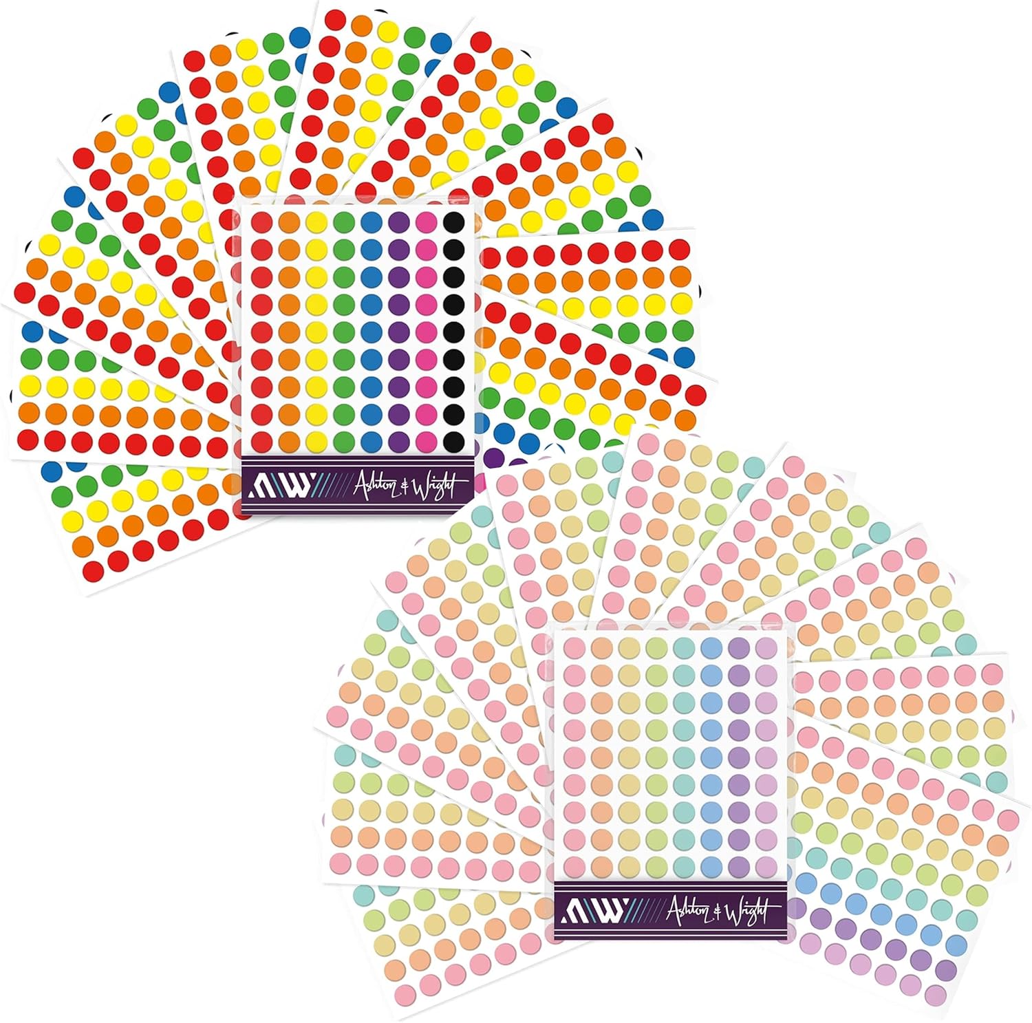 Ashton and Wright - Easy Peel Colour Coding Labels - 8mm Dot Stickers ...